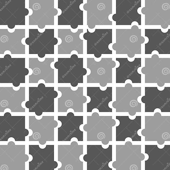 Disconnected puzzle pieces stock vector. Illustration of game - 35877954