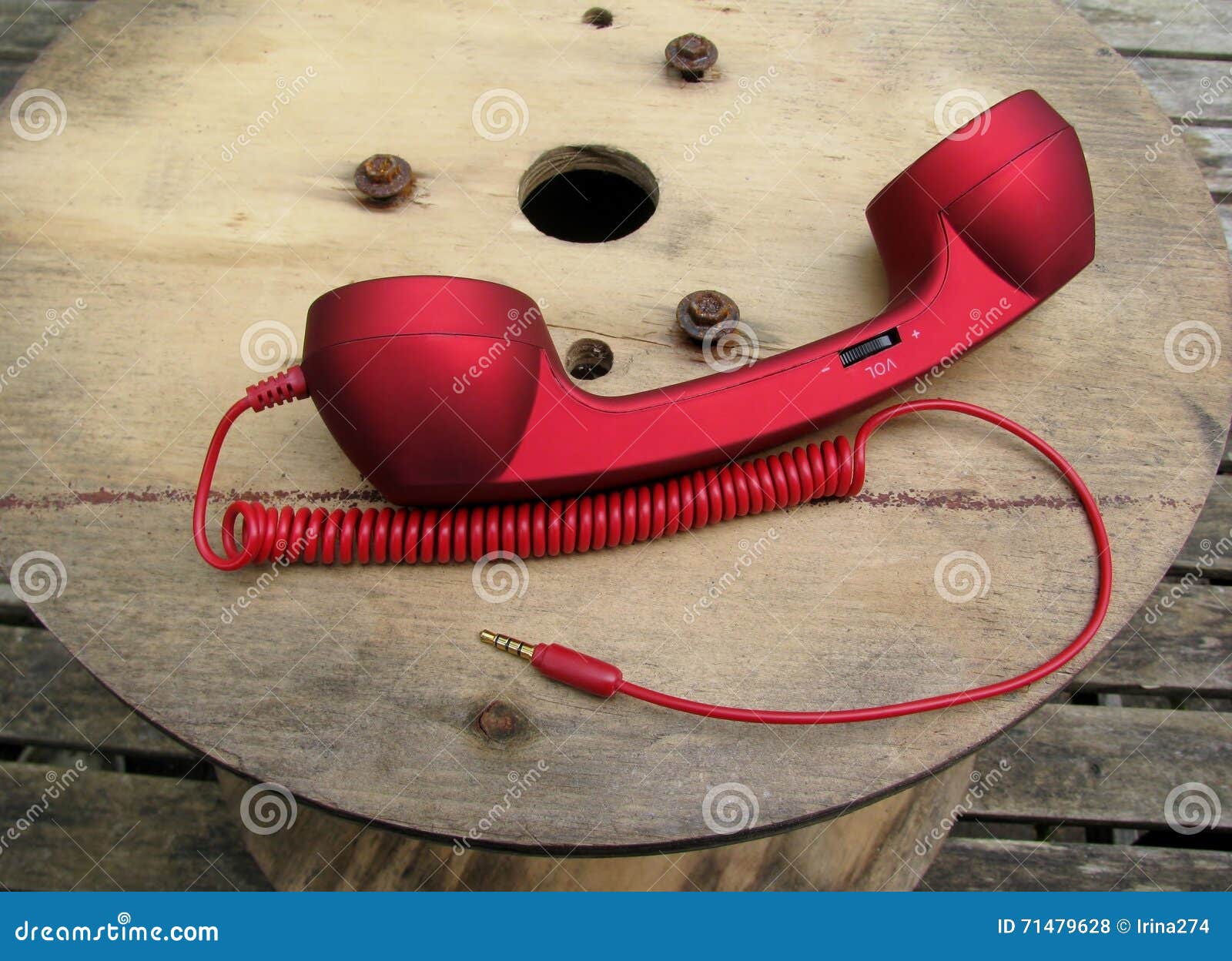 Disconnected Red Phone Receiver Stock Photo - Image of disconnected ...