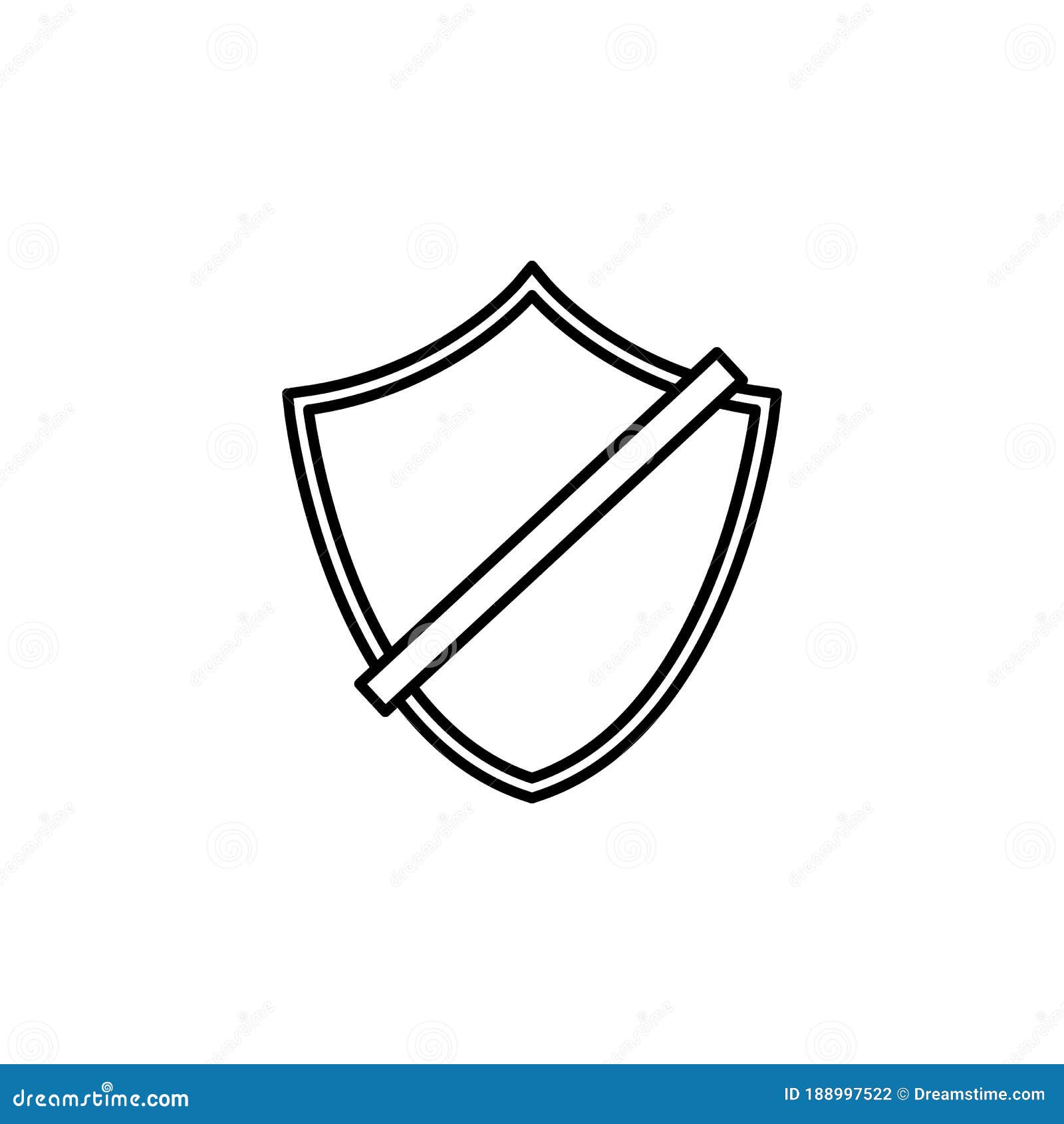 Disconnection of the Shield Icon. Element of Cyber Security Icon for ...
