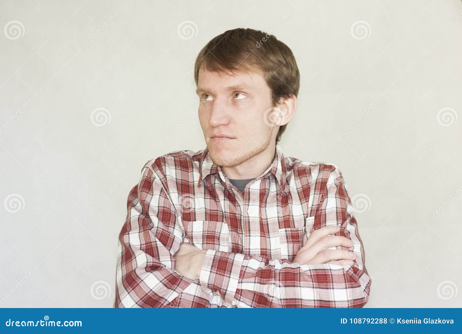 Discontent concept. a man stock photo. Image of people - 108792288