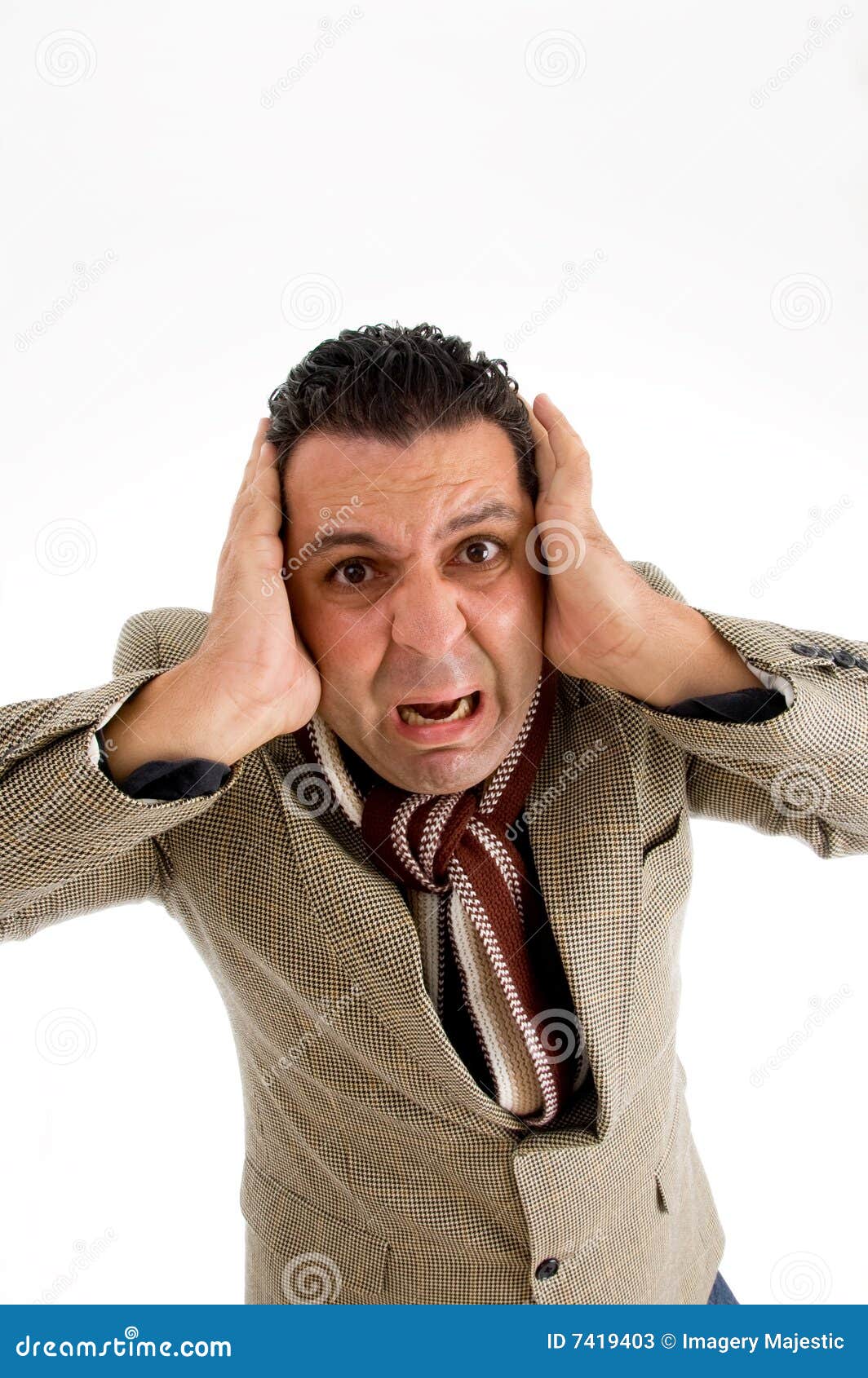 Discontented adult stock image. Image of emotion, copy - 7419403