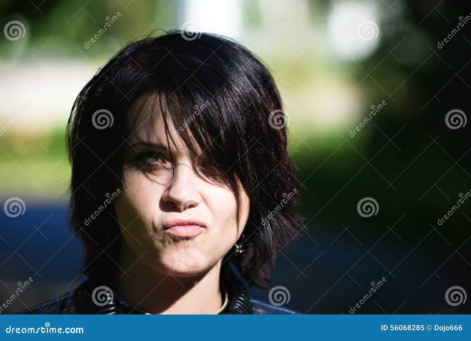 Discontented young woman stock image. Image of adult - 56068285