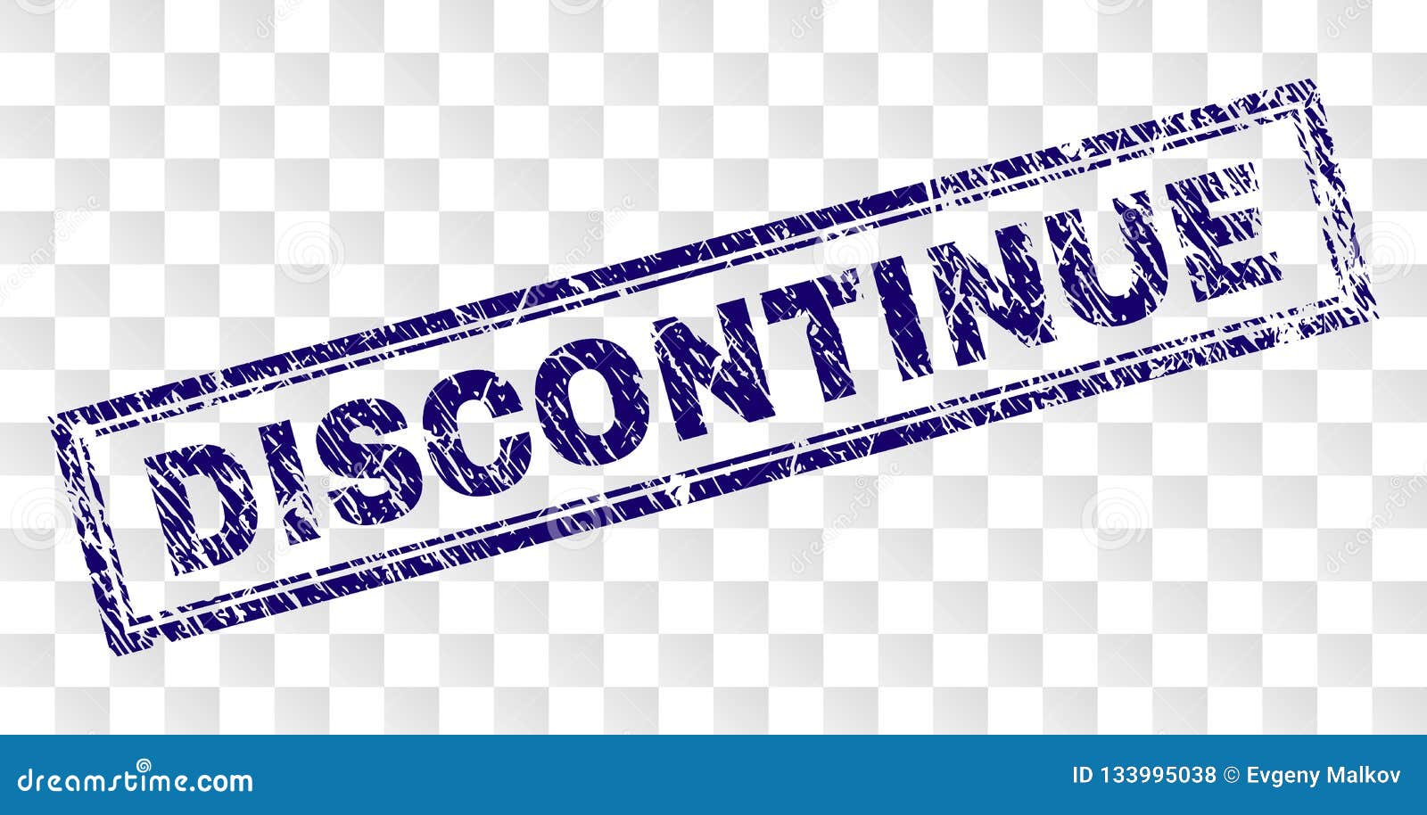 Scratched DISCONTINUE Rectangle Stamp Stock Vector - Illustration of ...