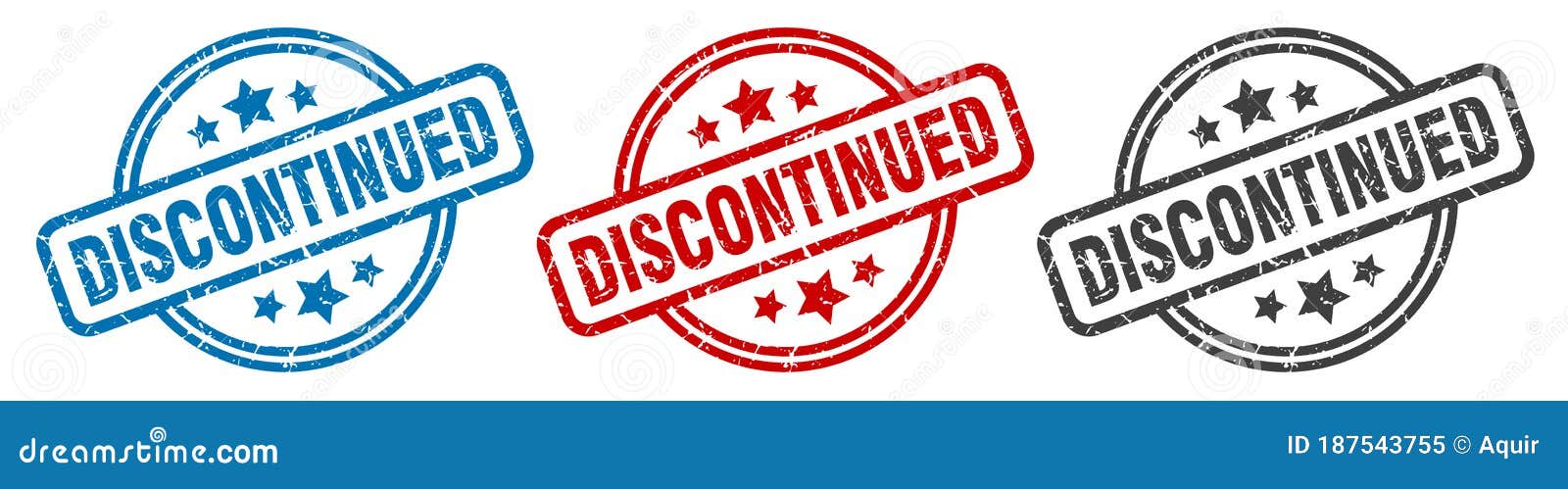 Discontinued Stamp. Discontinued Round Isolated Sign Stock Vector ...