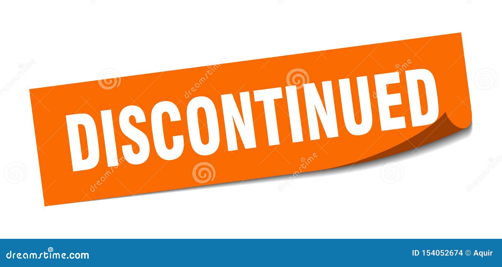 Discontinued Sticker. Discontinued Label Cartoon Vector | CartoonDealer ...