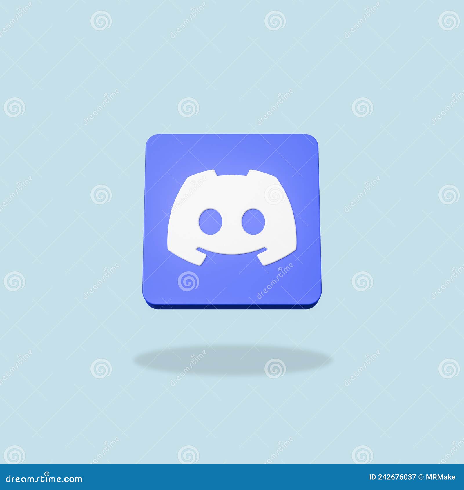 Discord Logo on Flat Blue Background Editorial Photography ...