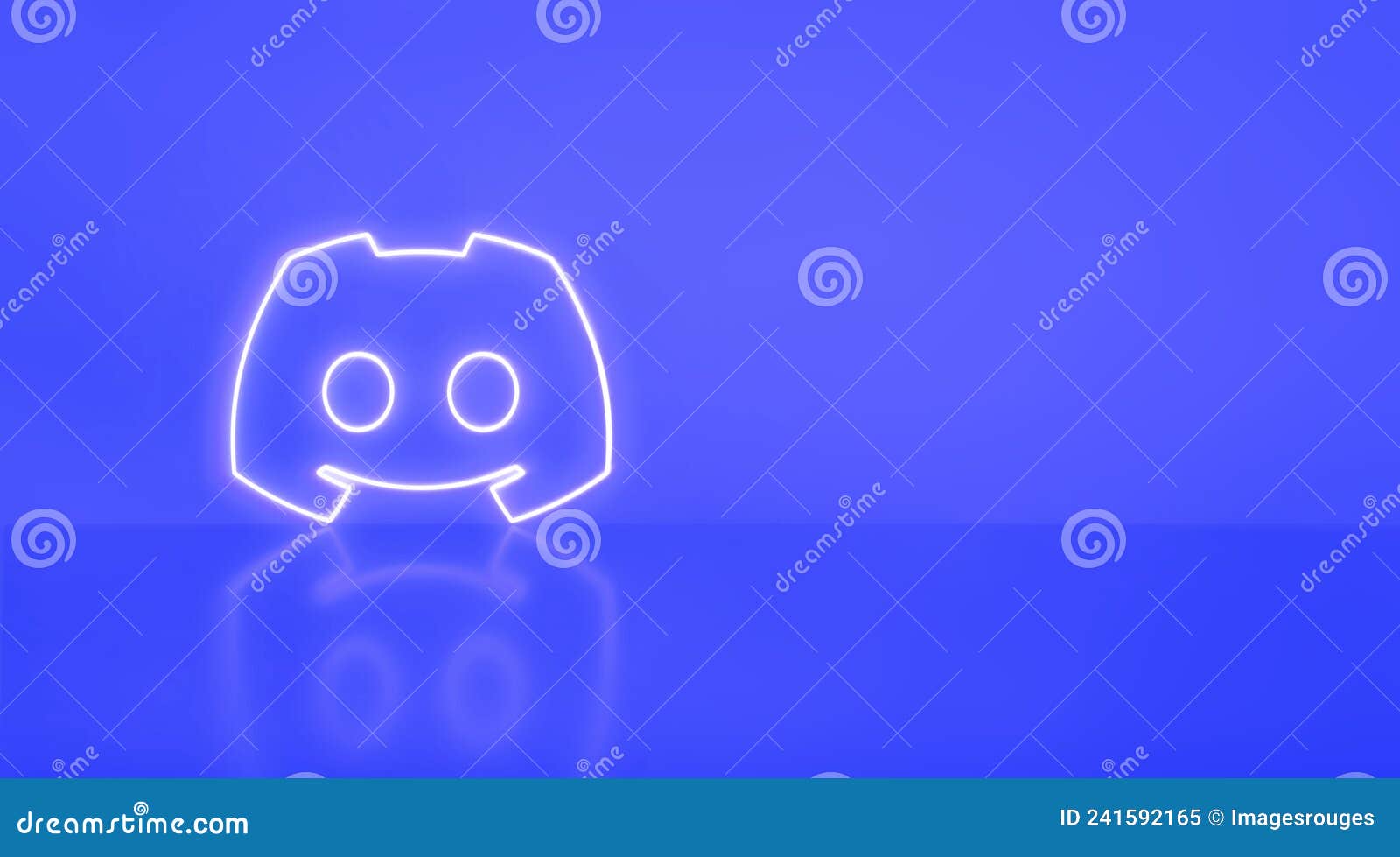 Discord Logo On The Purple Wall Background With Hard Shadow And Space ...