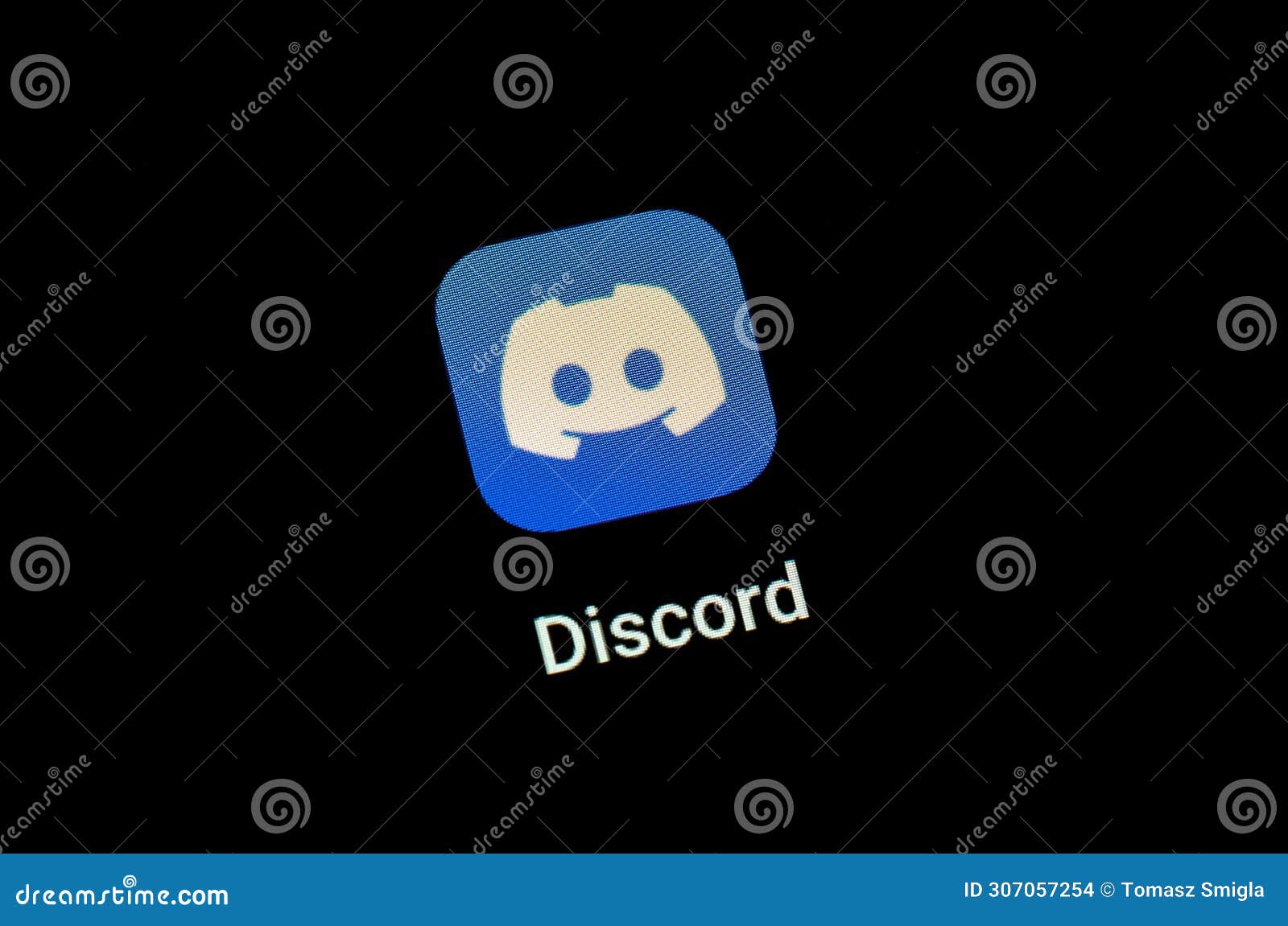 Discord Messaging App Application Software Logo Icon on a Smartphone ...