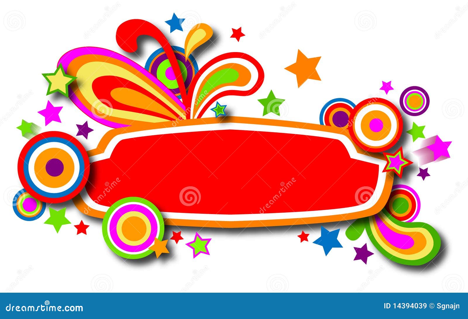 Colorful Banner Or Design Element Cartoon Vector | CartoonDealer.com ...