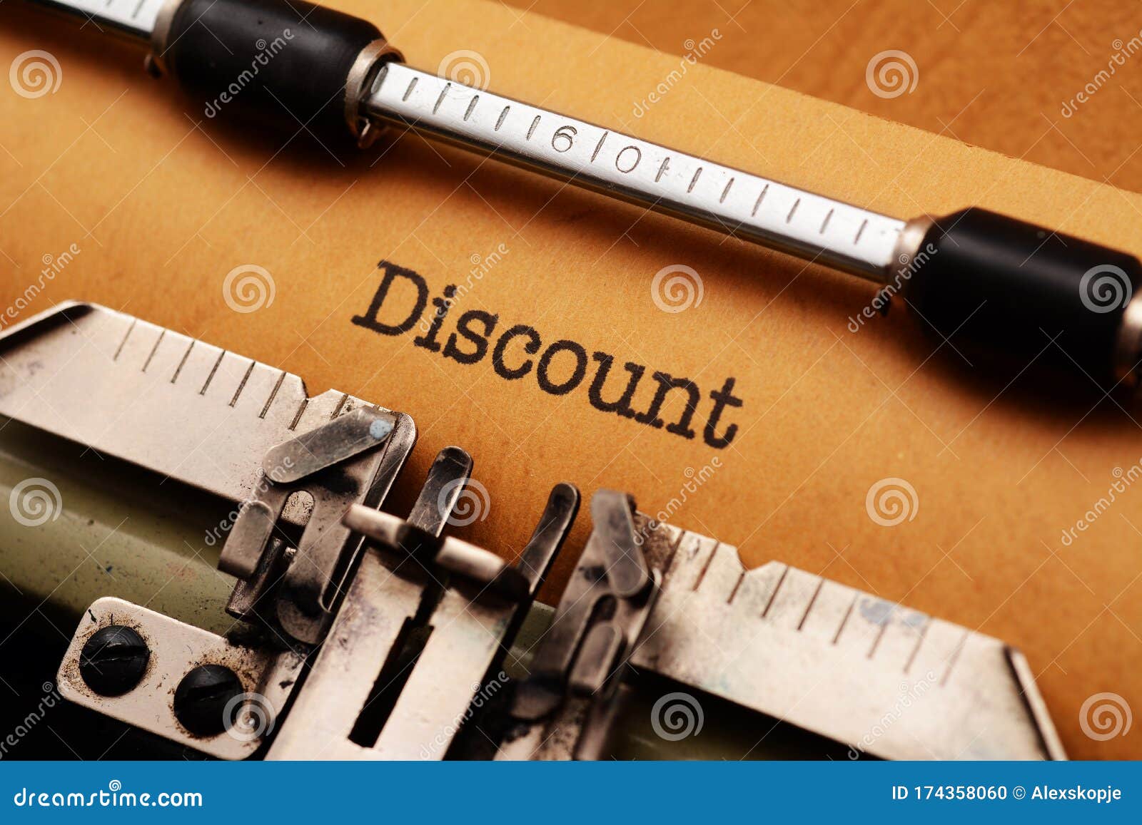 Discount stock photo. Image of vintage, savings, sale - 174358060
