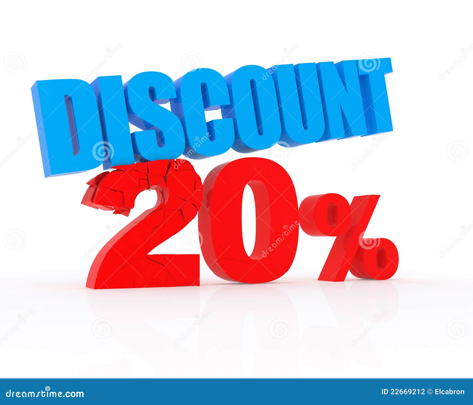 Discount 20 stock illustration. Illustration of finance - 22669212