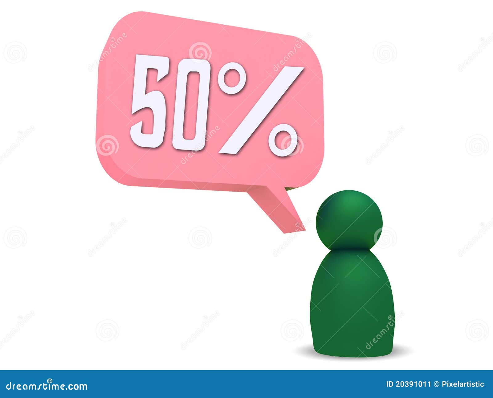 Discount in Bubble with Character Stock Illustration - Illustration of ...