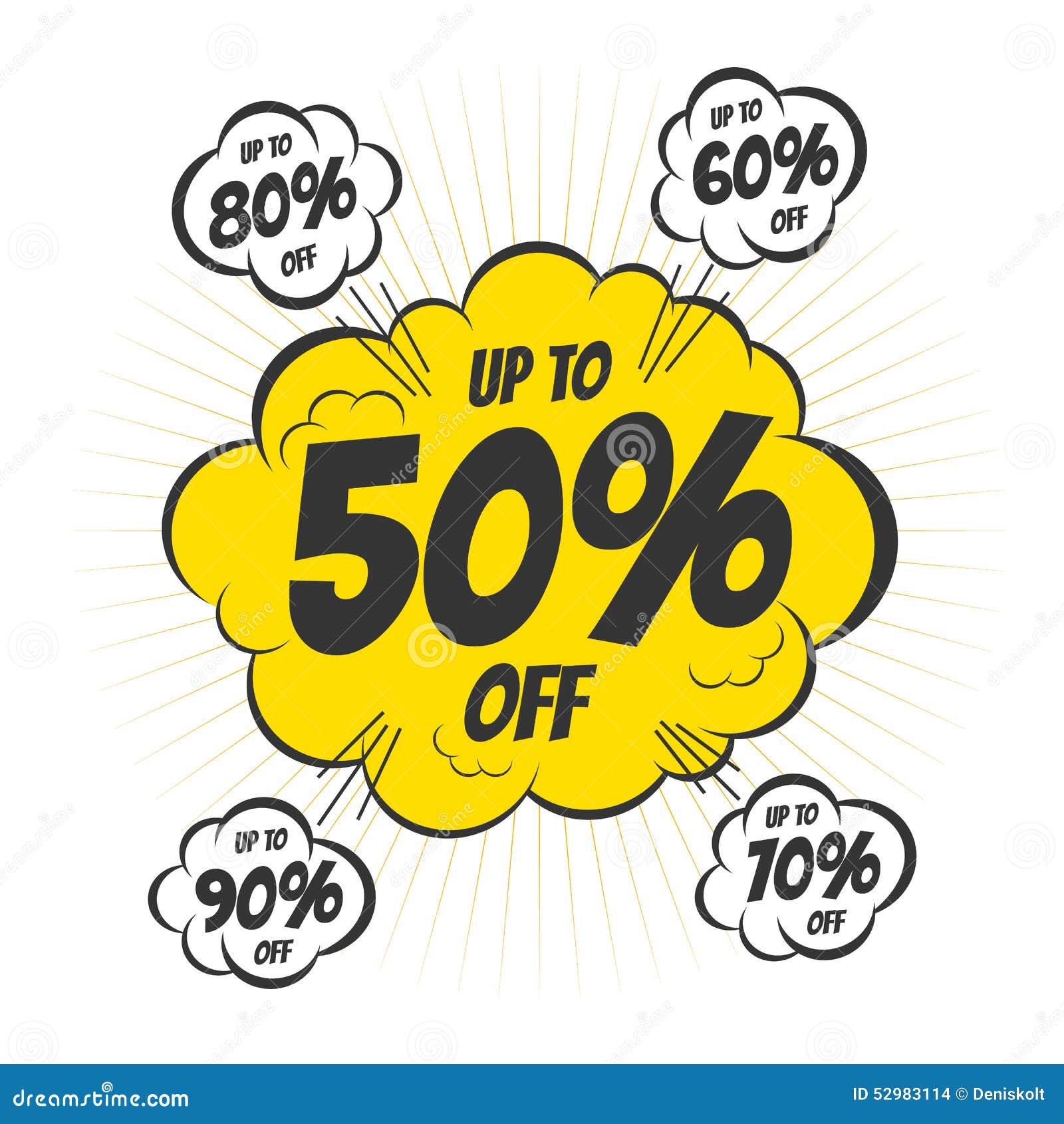 Discount bubble stock vector. Illustration of discount - 52983114