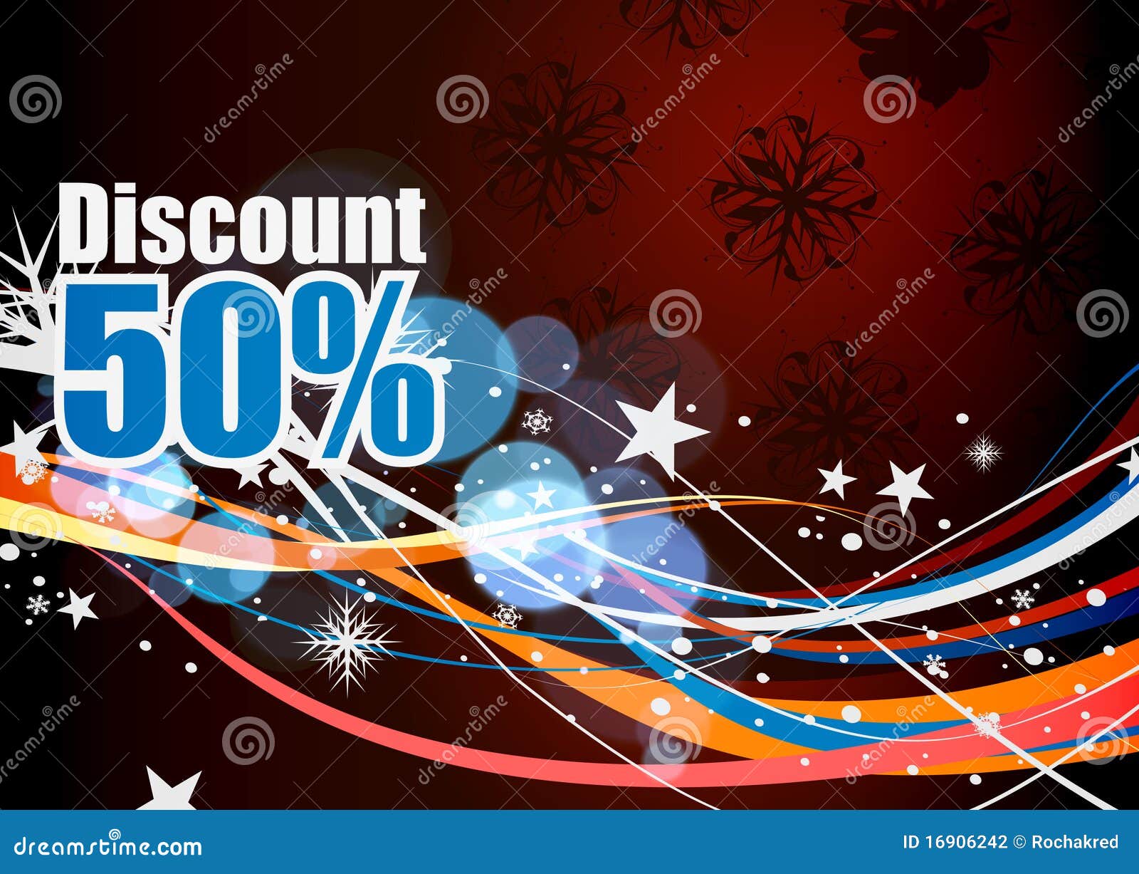 Discount card design stock vector. Illustration of anniversary - 16906242