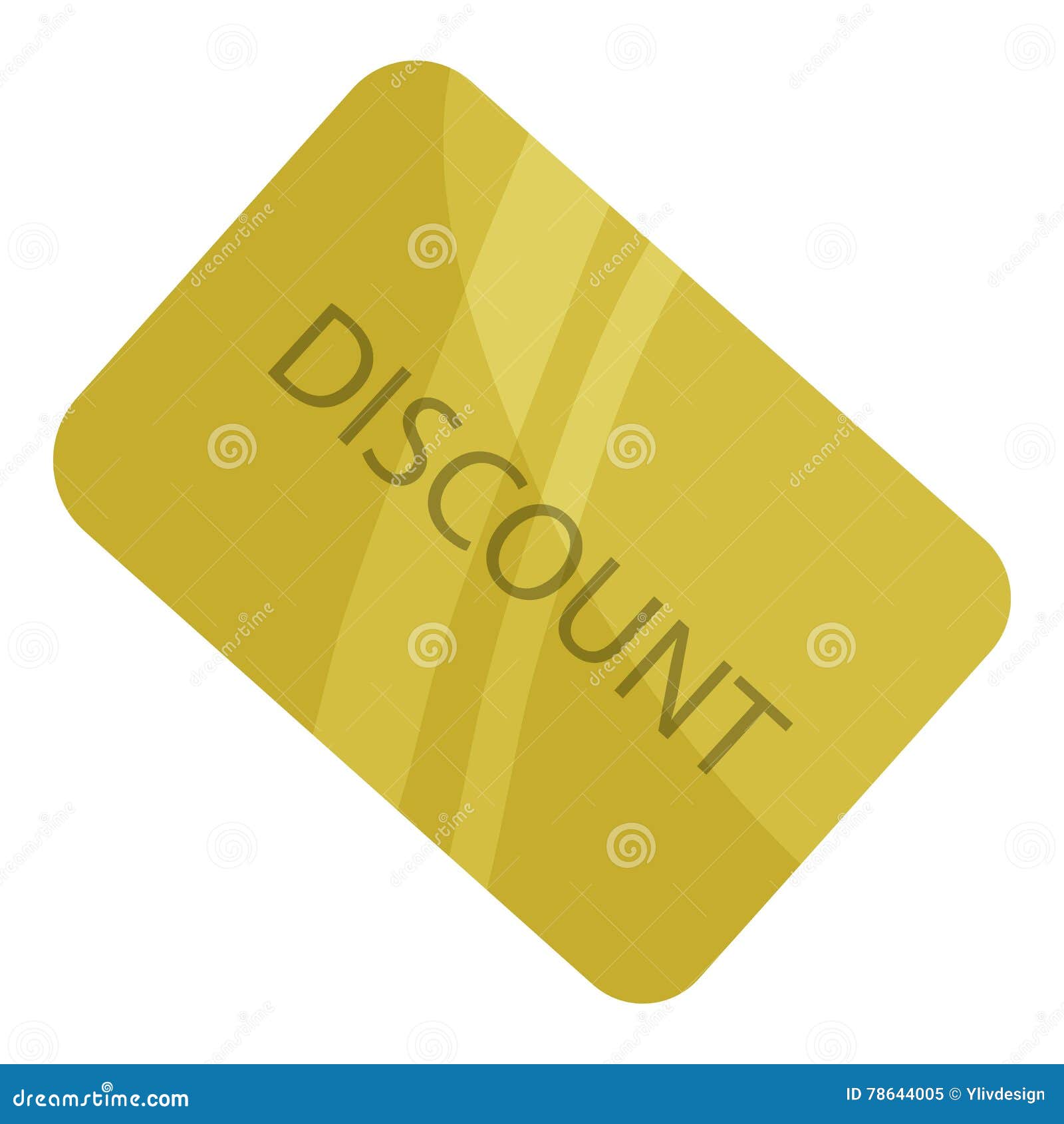 Discount Card Icon, Cartoon Style Stock Vector - Illustration of ...