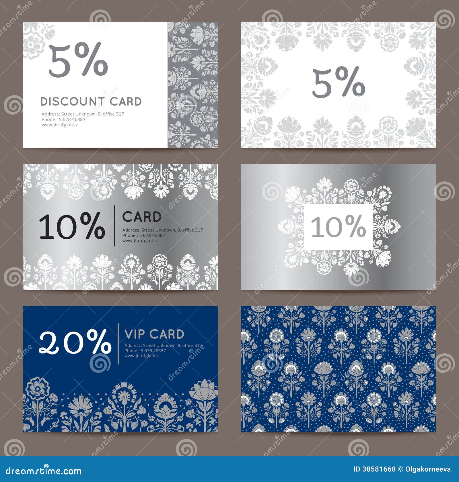 Discount cards stock vector. Illustration of frame, decorative - 38581668