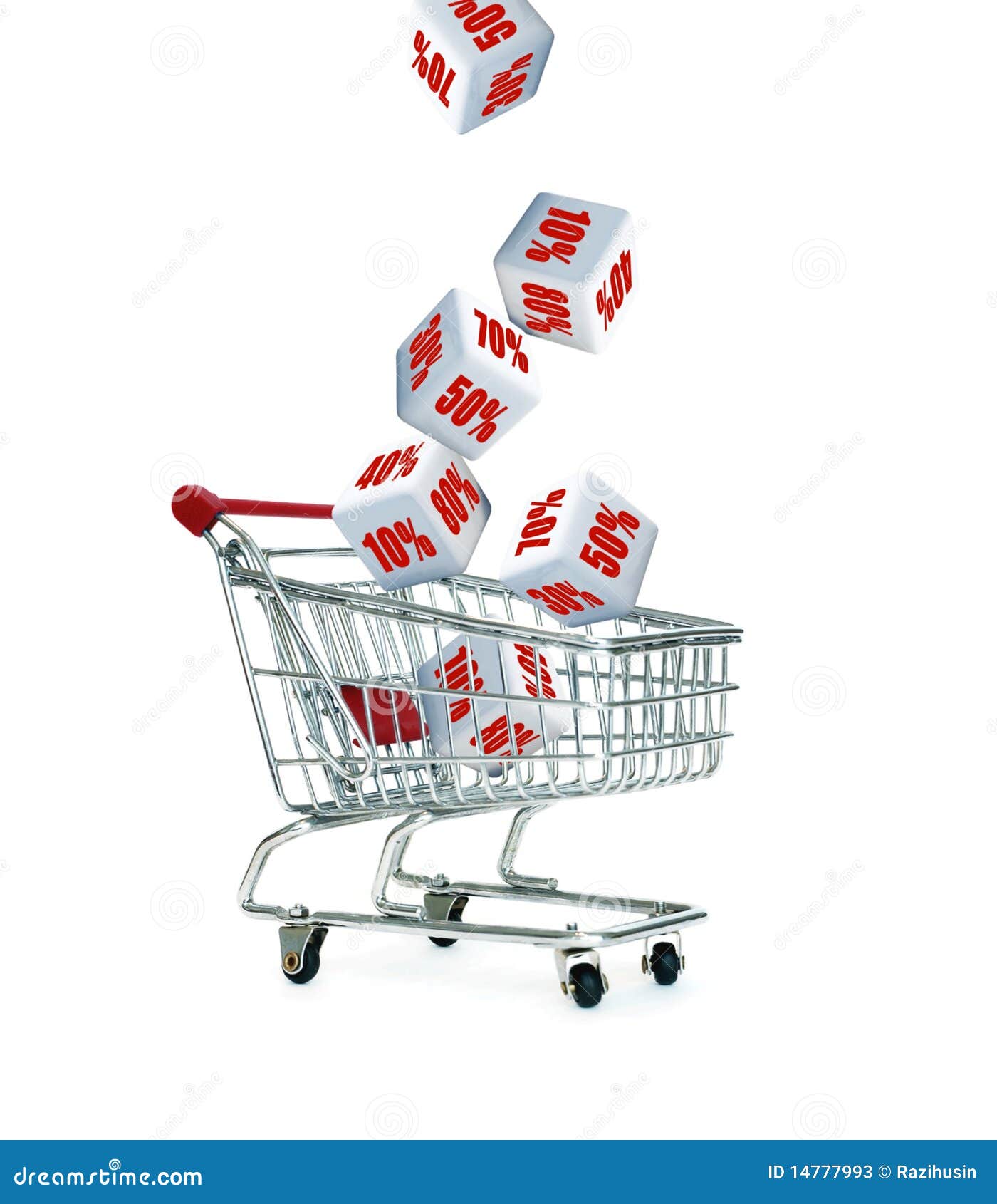 Discount cart stock illustration. Illustration of purchase - 14777993