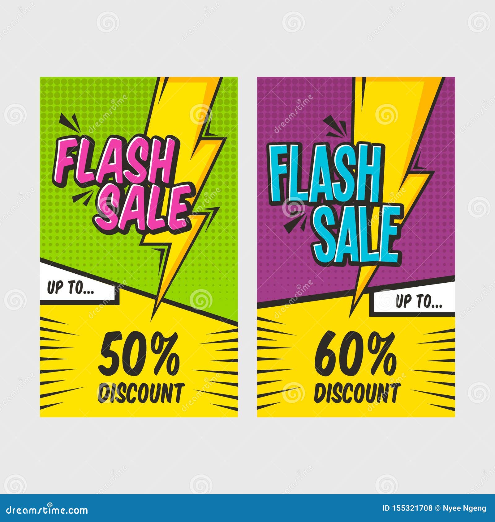 Set Of Comic Banners. Cartoon Text Frame On A Bright Background Vector ...