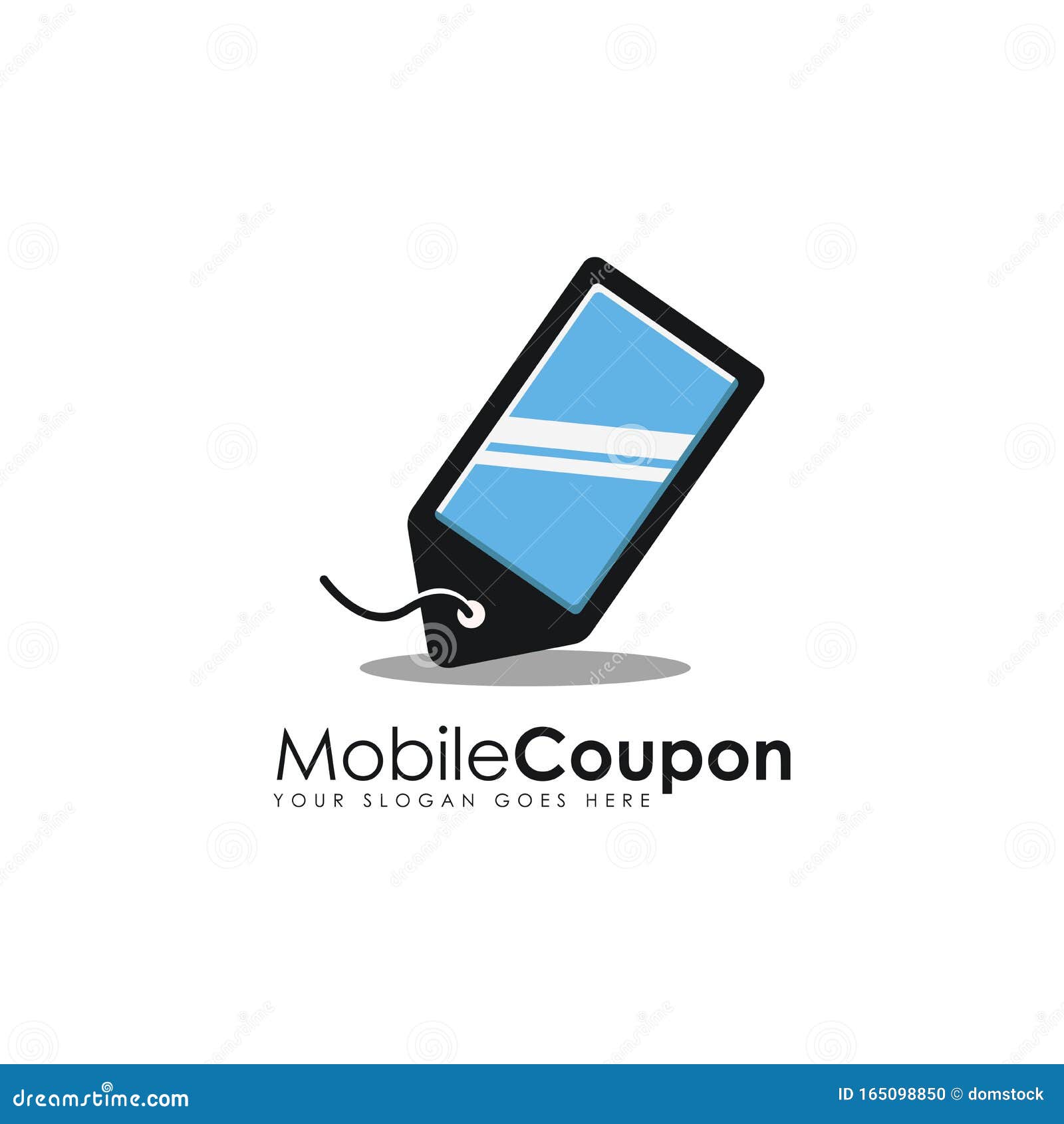 Discount Coupon and Mobile Phone Logo Icon Stock Vector - Illustration ...