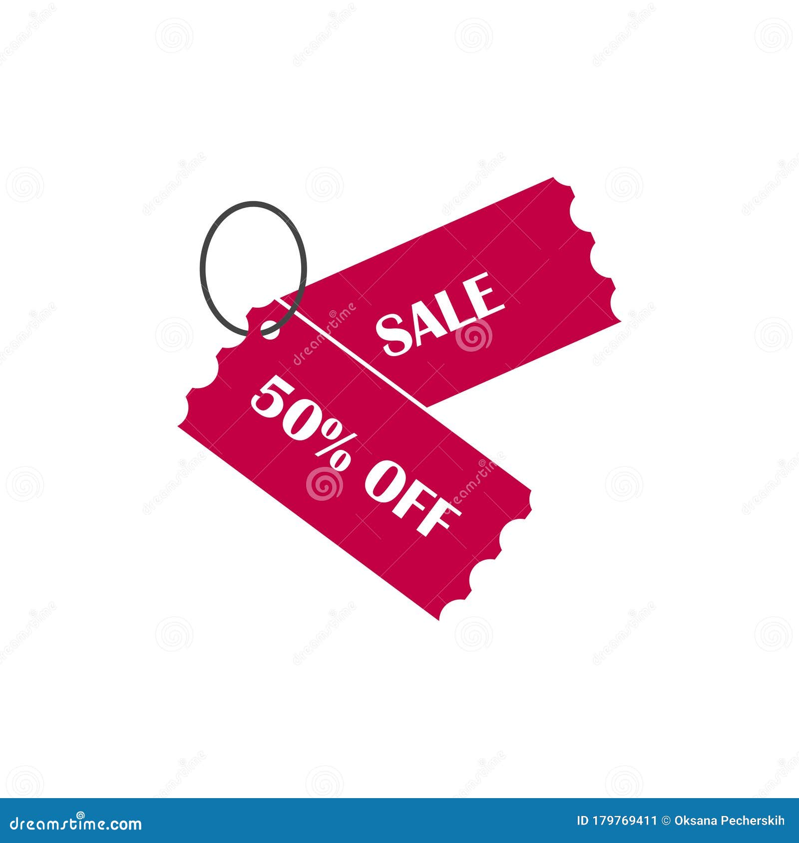 Discount Coupon Vector Icon on White Isolated Background Stock Vector ...