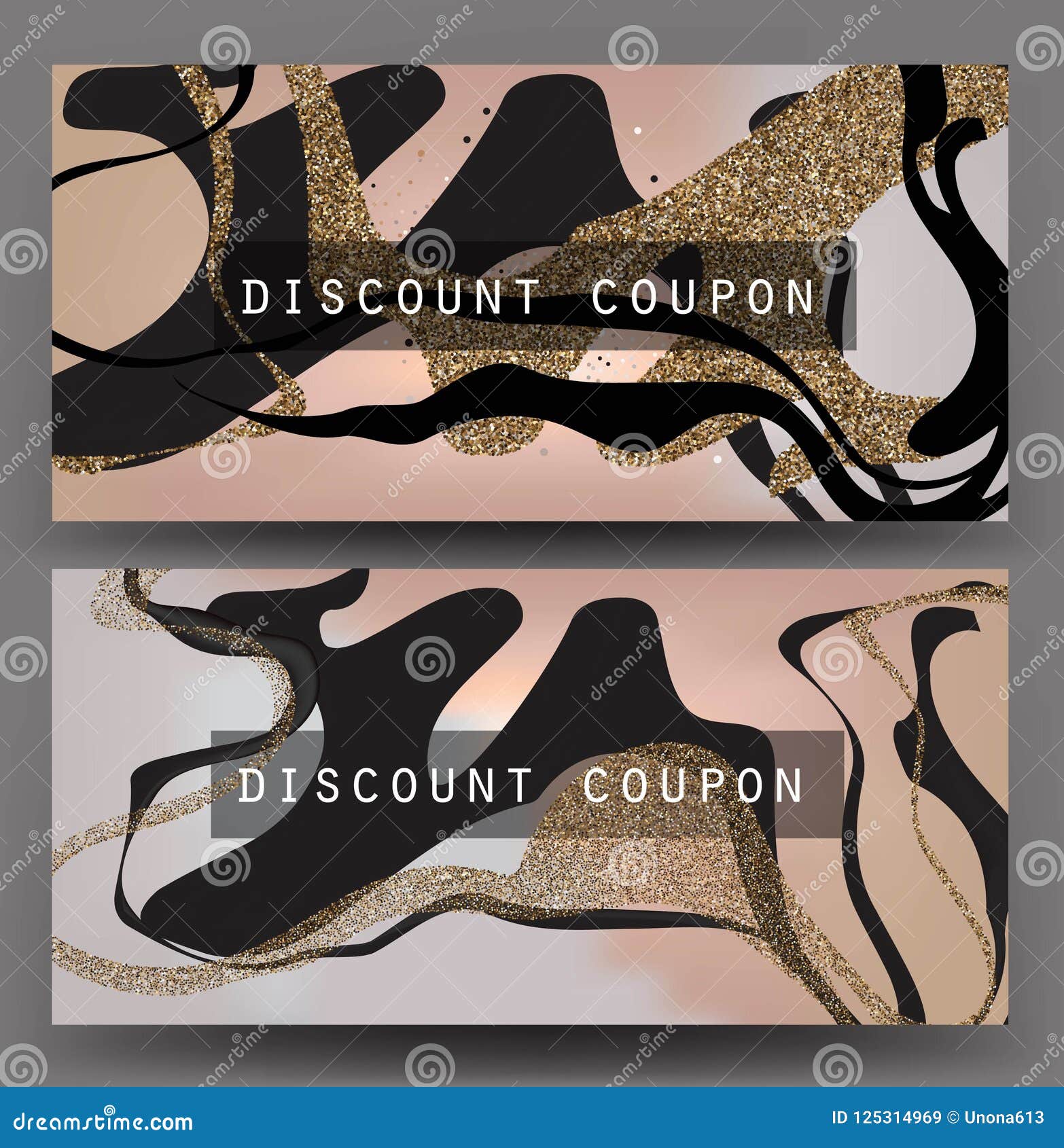 Discount Coupons with Abstract Backgrounds. Stock Vector - Illustration ...