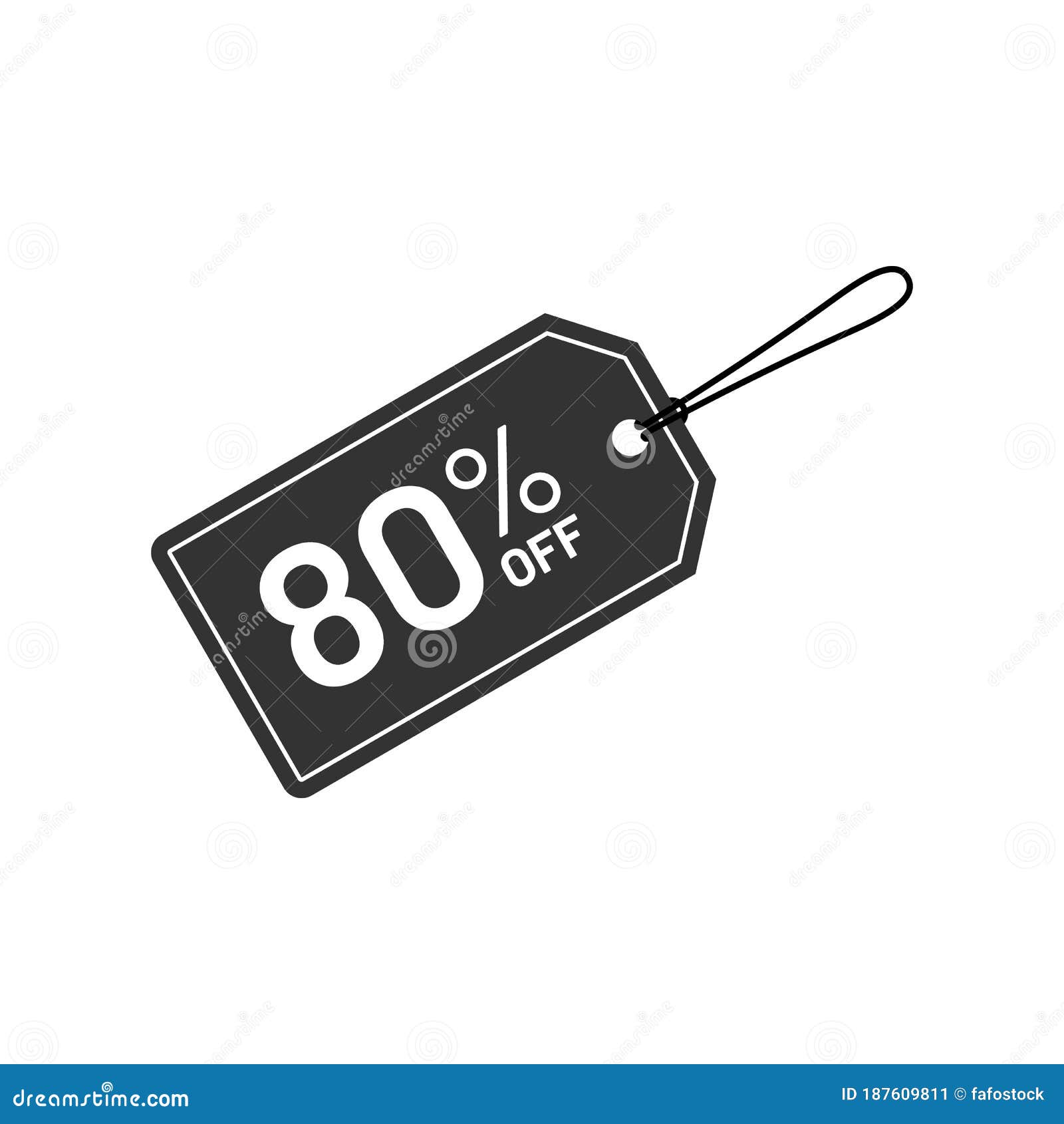 80 Discount Hang Tag Vector Design Template Stock Vector - Illustration ...