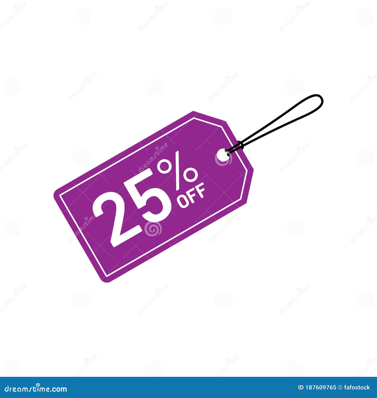 25 Discount Hang Tag Vector Design Template Stock Vector - Illustration ...