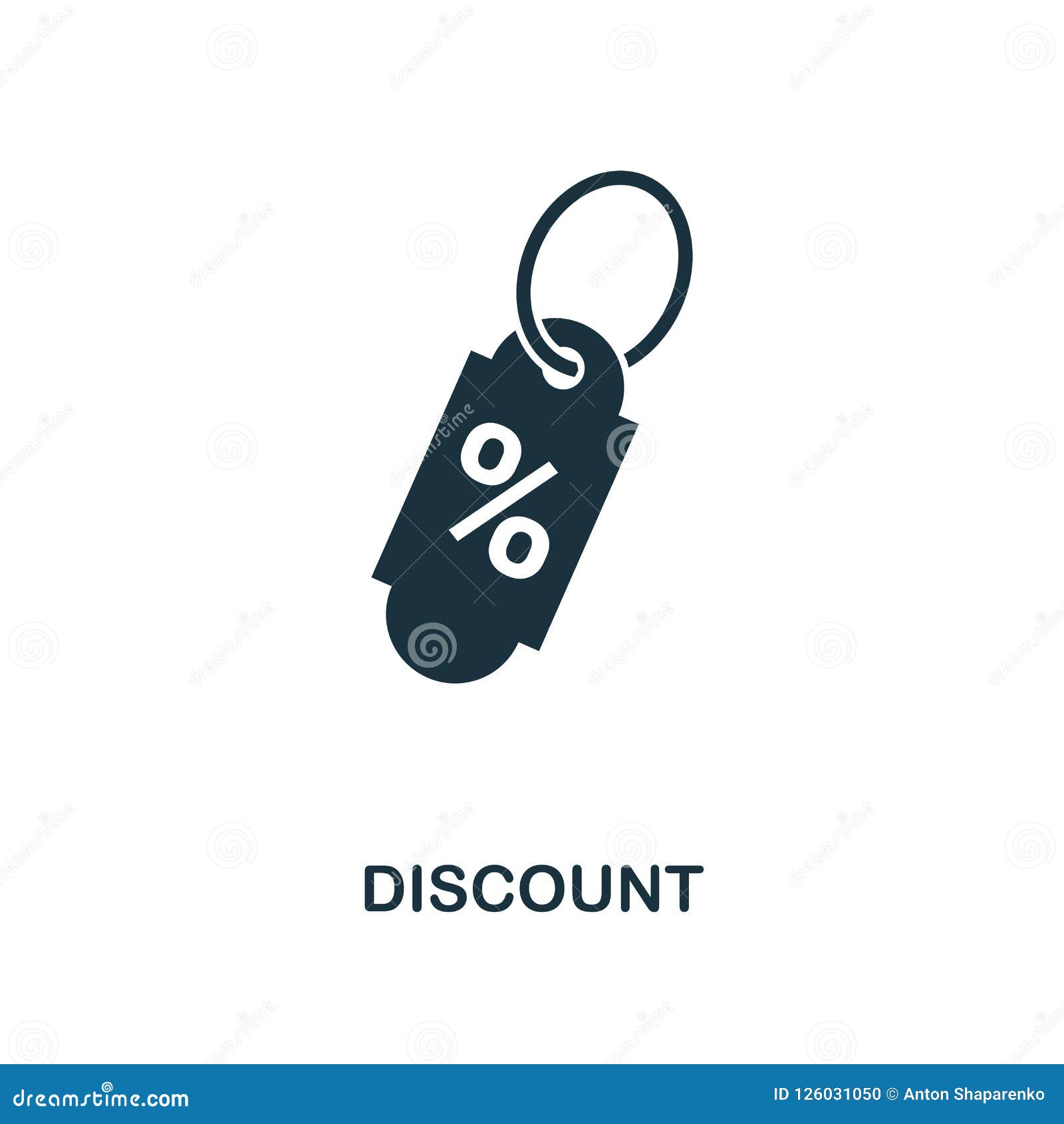 Discount Icon. Monochrome Style Design from E-commerce Icon Collection. UI. Pixel Perfect Simple ...