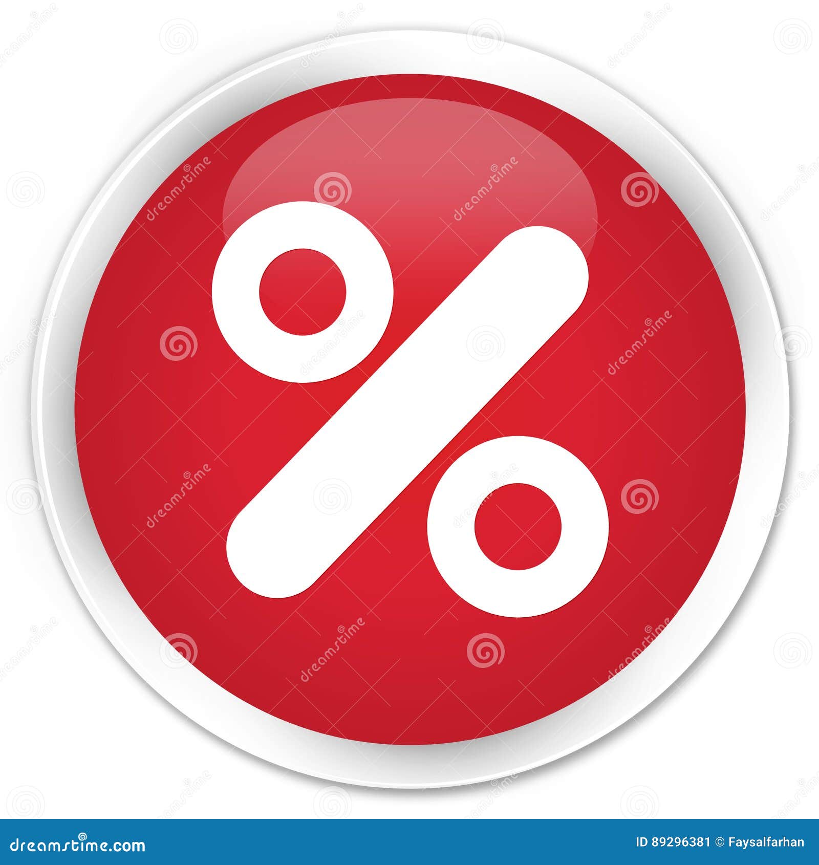 Discount Icon Premium Red Round Button Stock Illustration ...