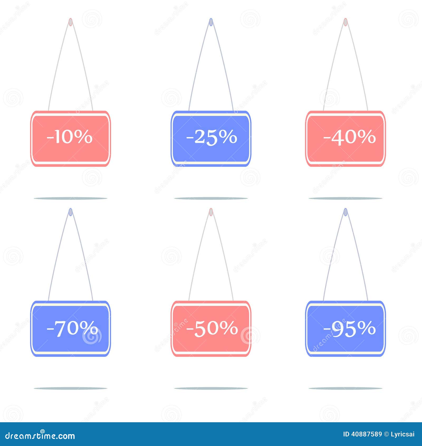 Discount label stock illustration. Illustration of promotion - 40887589