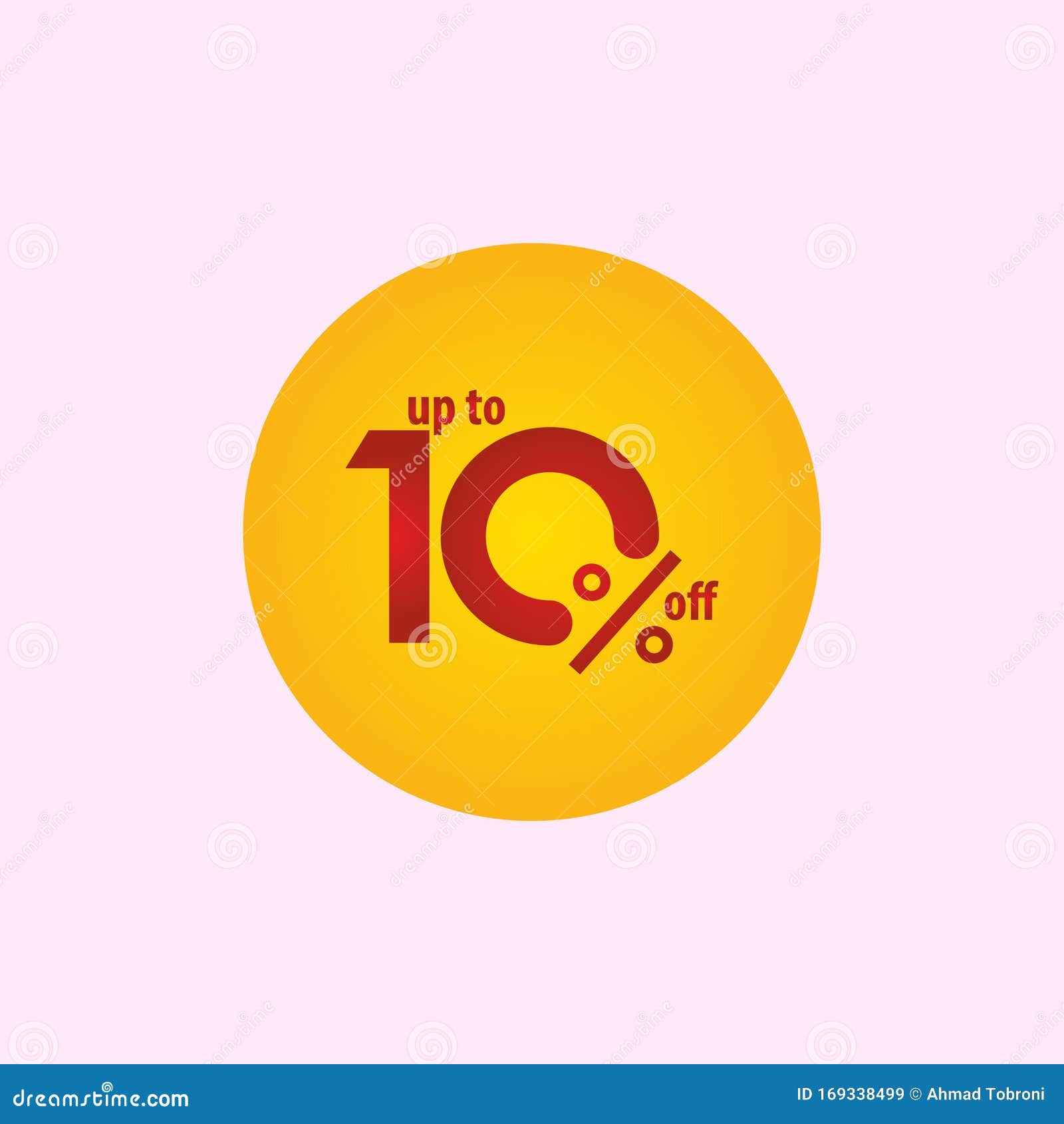 Discount Label Up To 10 Off Vector Template Design Illustration Stock ...