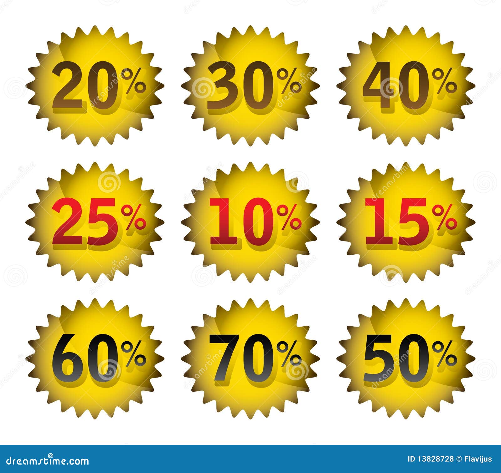 Discount labels stock vector. Illustration of store, finance - 13828728