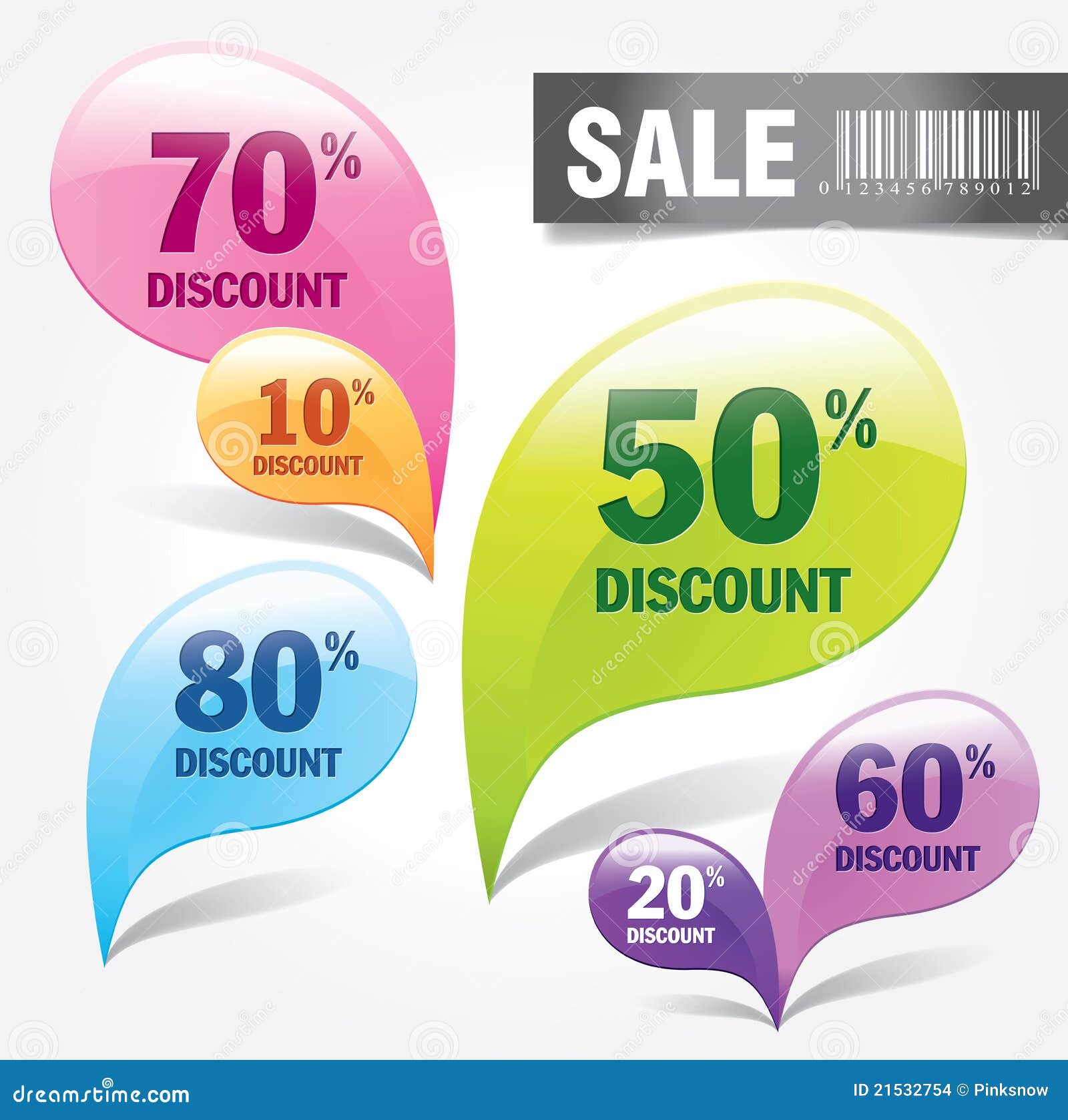 Discount labels stock vector. Illustration of discount - 21532754