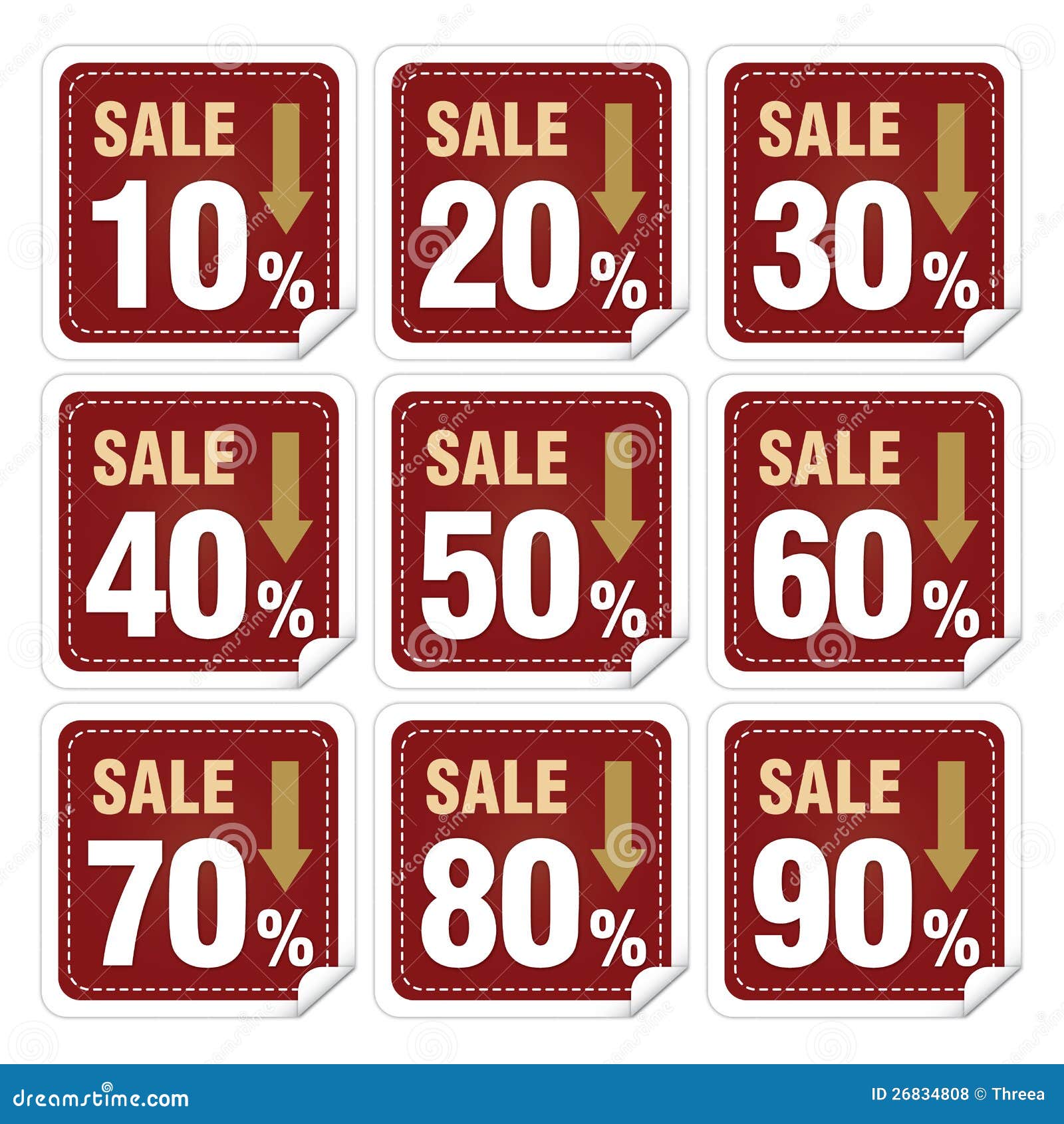 Discount labels stock illustration. Illustration of badge - 26834808
