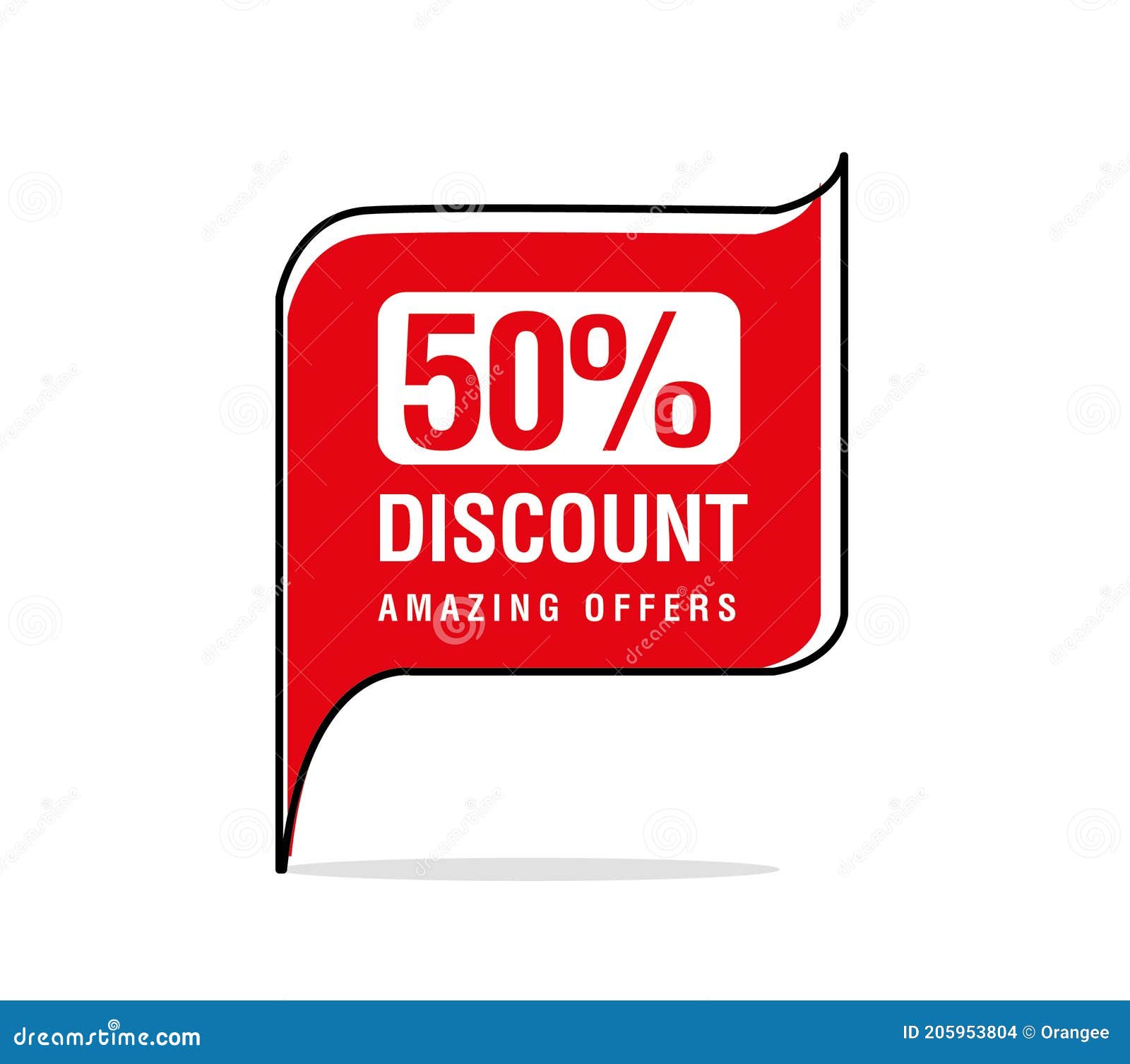 Discount logo stock vector. Illustration of letters - 205953804
