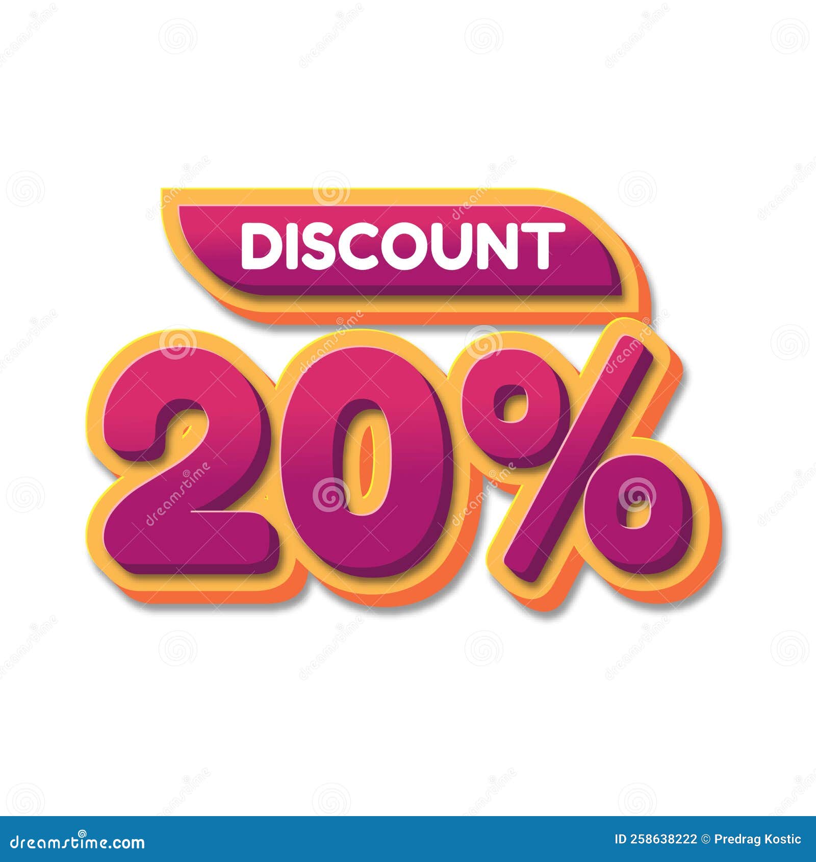 Discount logo design stock illustration. Illustration of line - 258638222