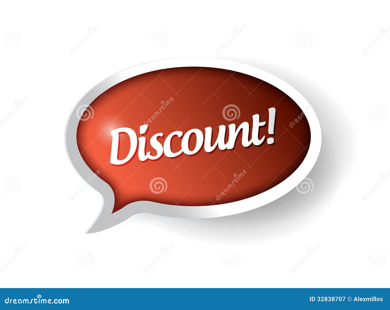 Discount Message Communication Bubble Stock Illustration - Illustration ...