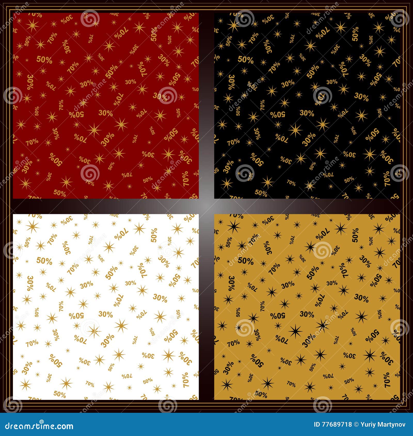 Discount pattern set. stock vector. Illustration of marketing - 77689718