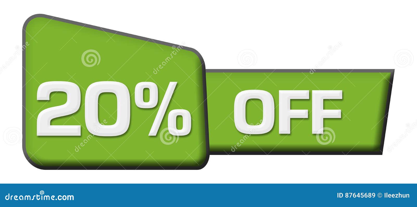 Discount 20 Percent Off Green Triangle Horizontal Stock Illustration ...
