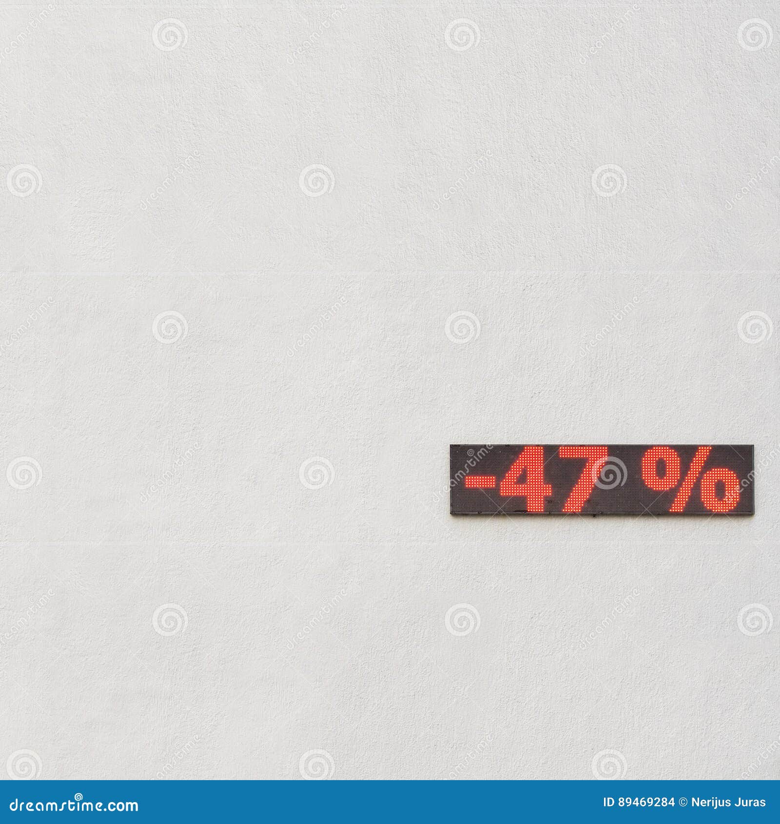 Discount 47 percent off stock photo. Image of minus, light - 89469284