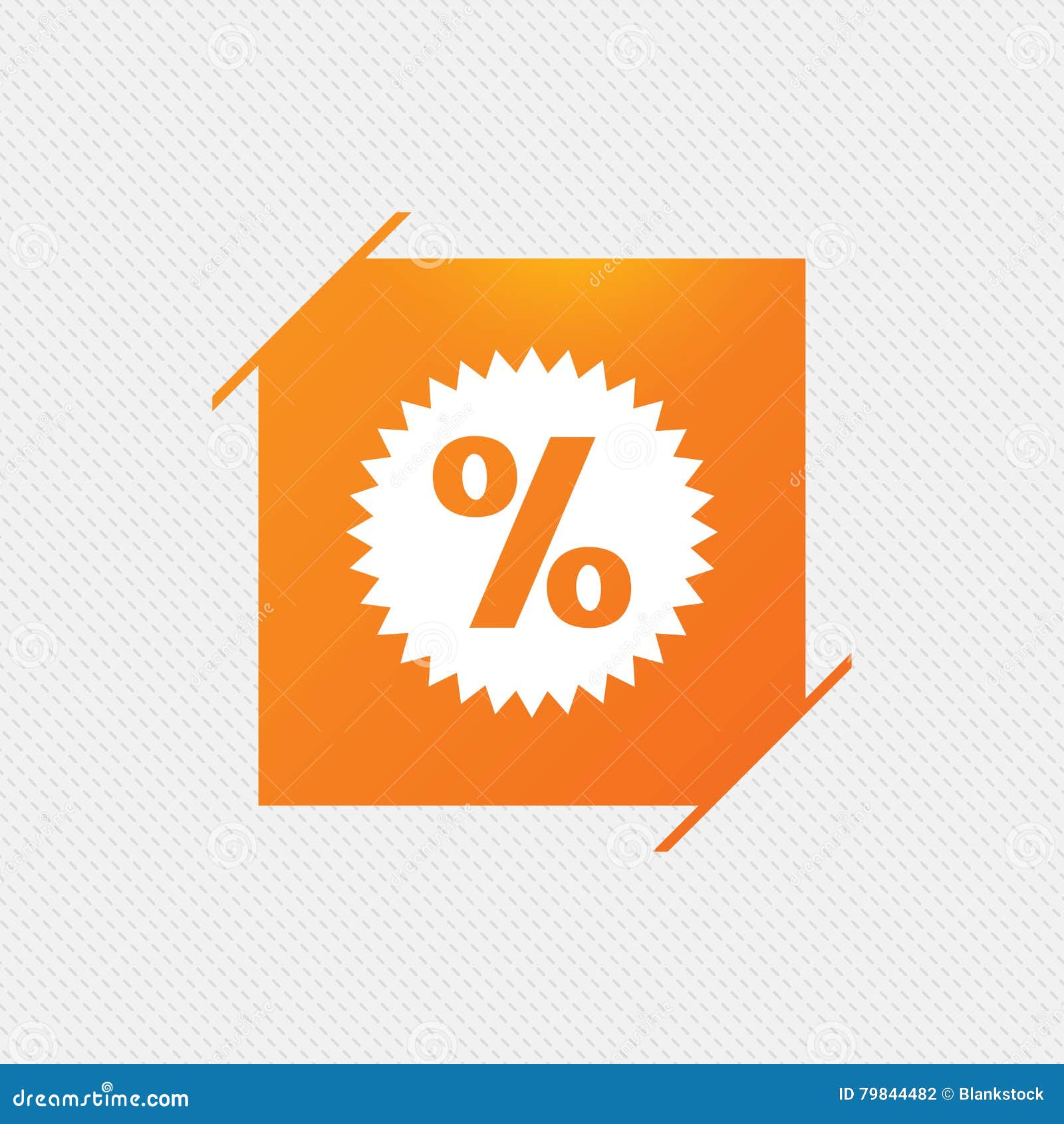 Discount Percent Sign Icon. Star Symbol Stock Illustration ...