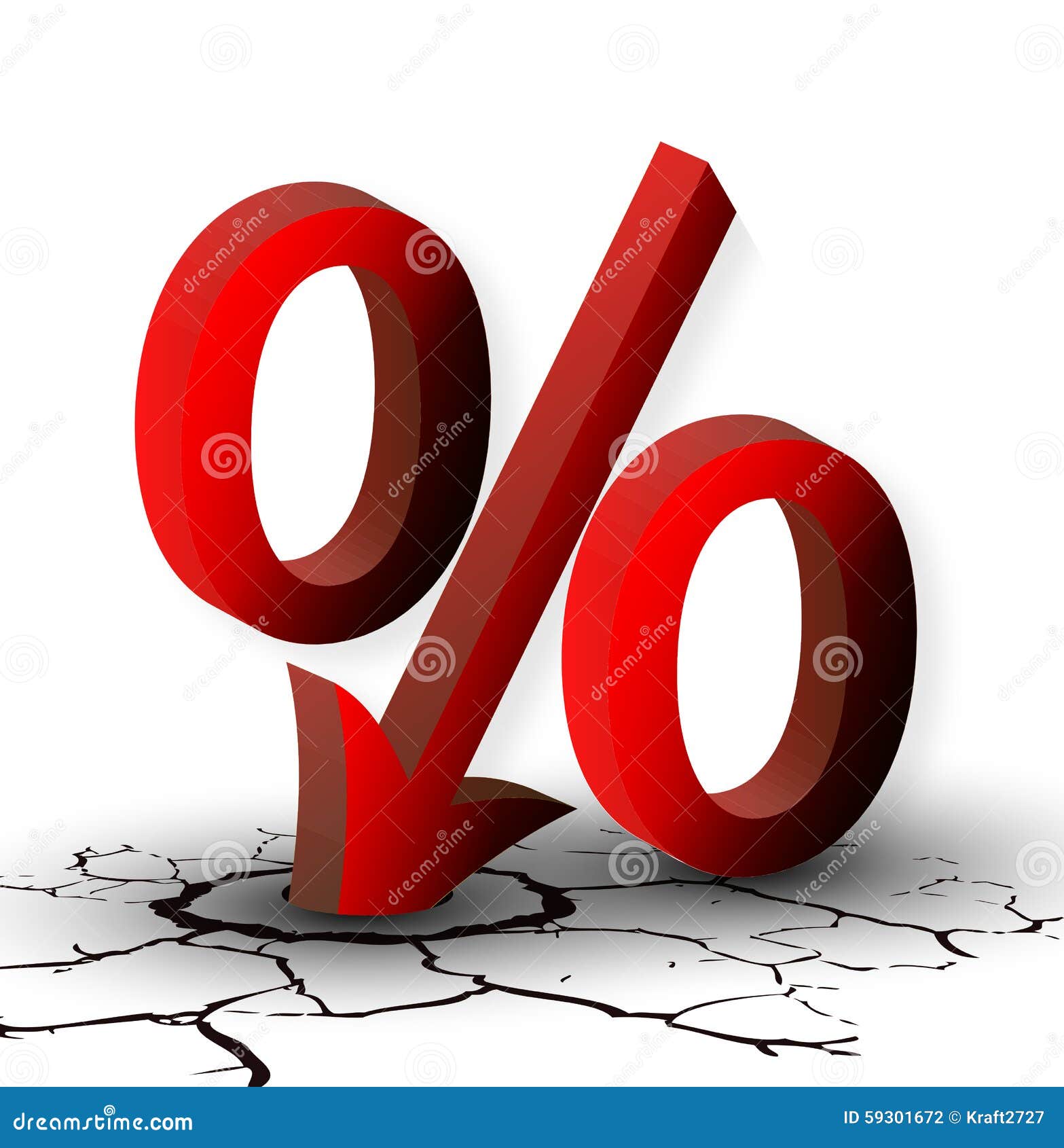 The Discount Percentage or Low Prices Stock Vector - Illustration of ...