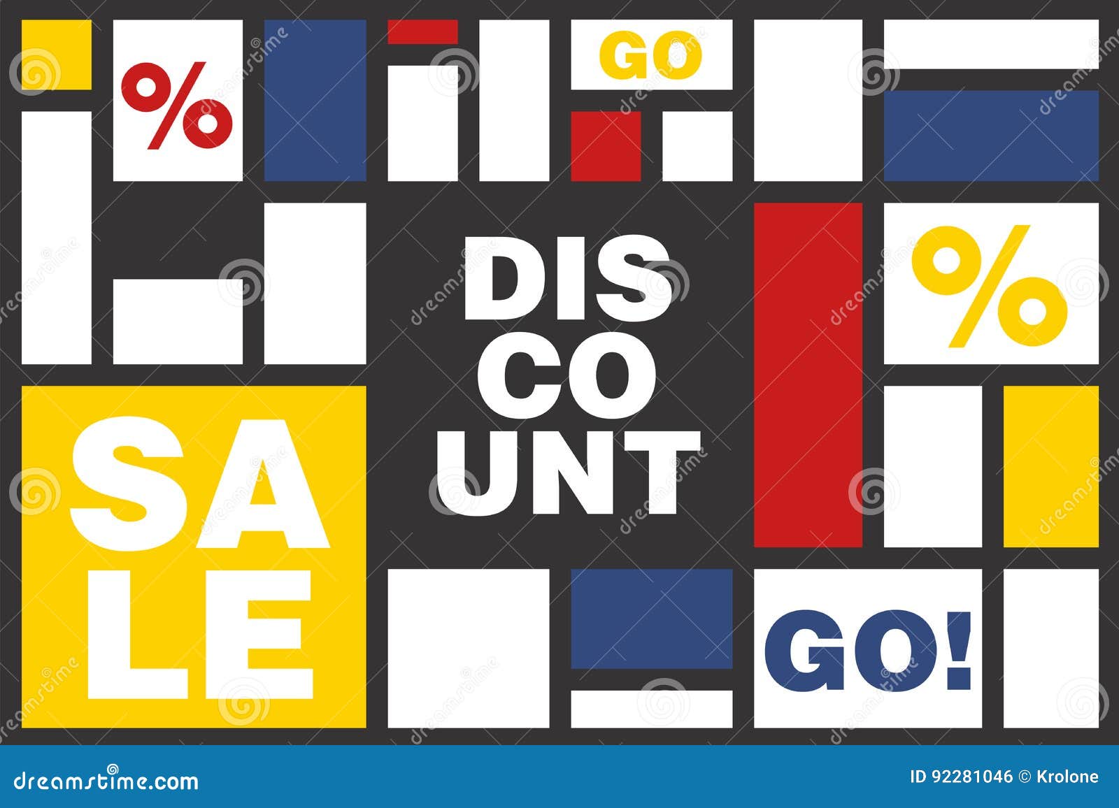 Discount Poster with Cool Design. Stock Vector - Illustration of design ...