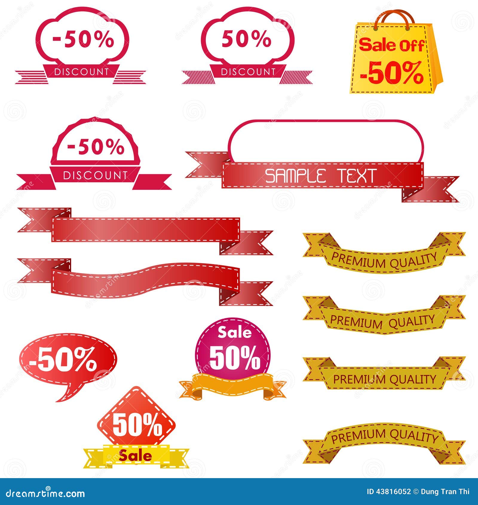 Discount price tag set stock vector. Illustration of choose - 43816052