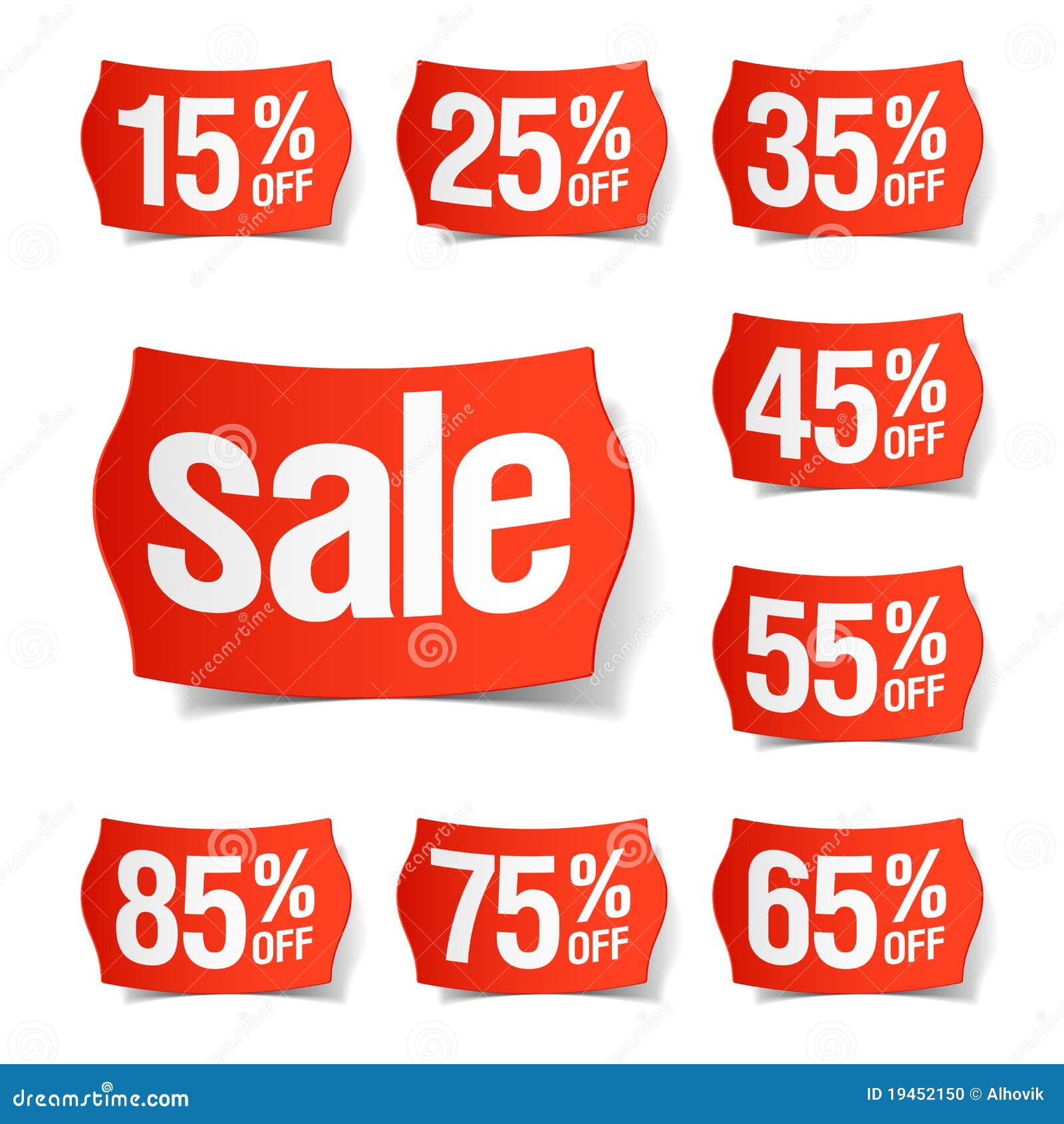 Discount price tags stock vector. Illustration of offer - 19452150