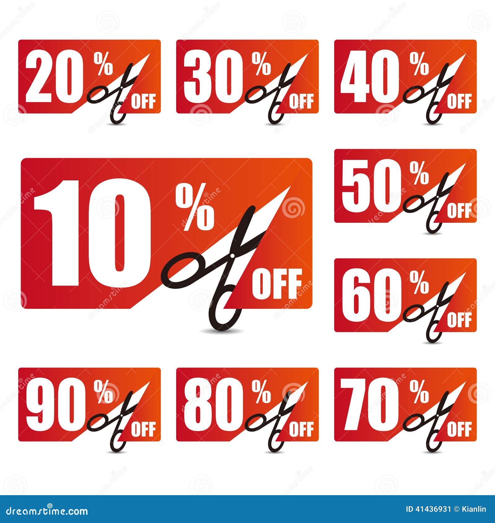 Discount price tags stock vector. Illustration of icon - 41436931