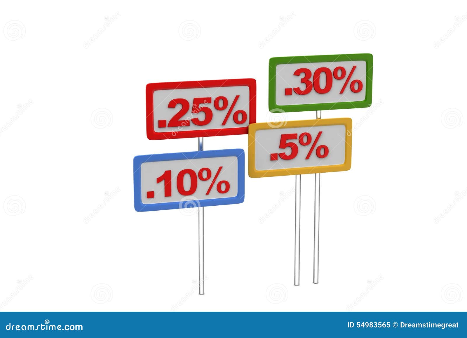 Discount rate in placard stock illustration. Illustration of tariff ...