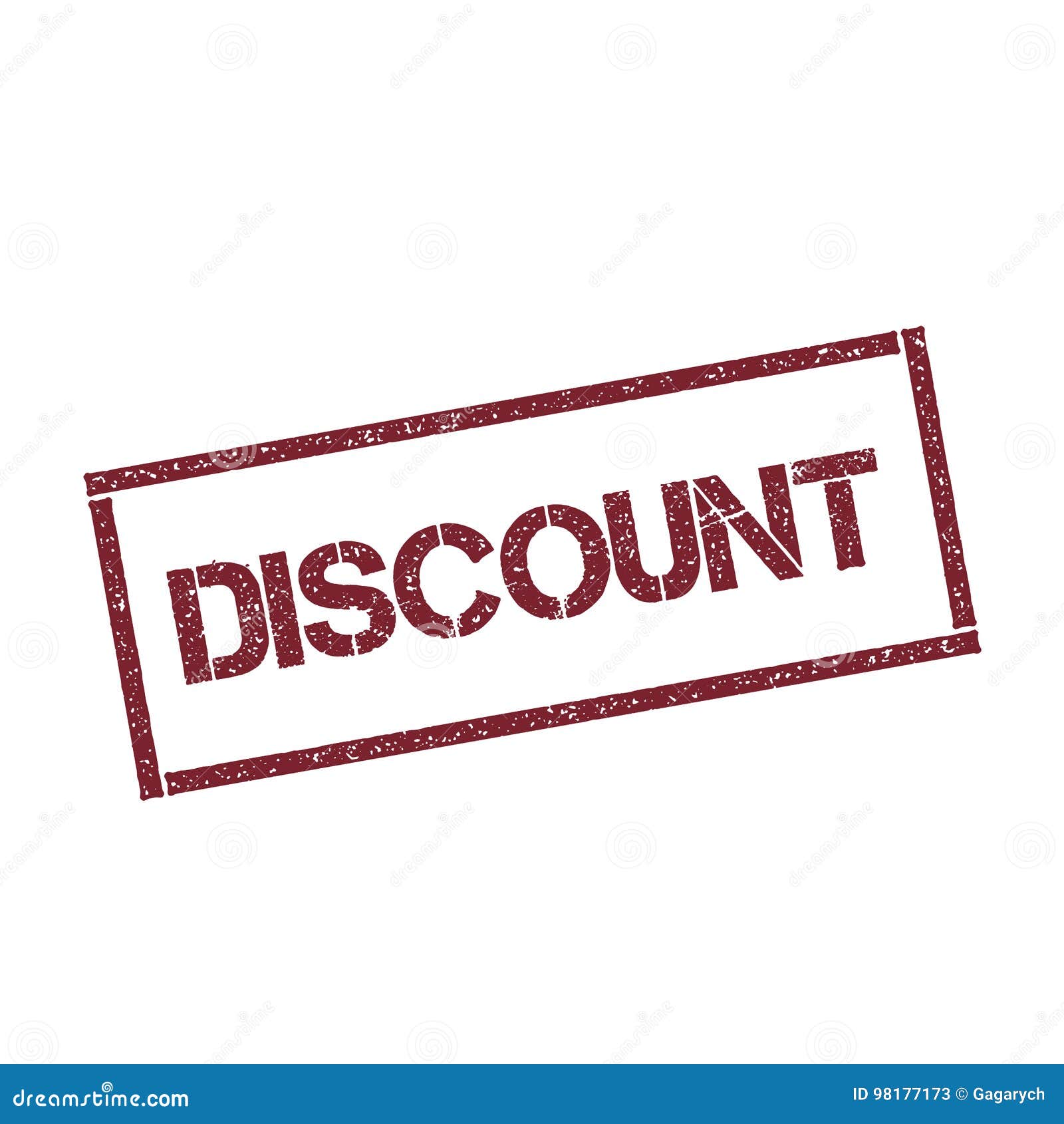 Discount Rectangular Stamp. Stock Vector - Illustration of badge ...