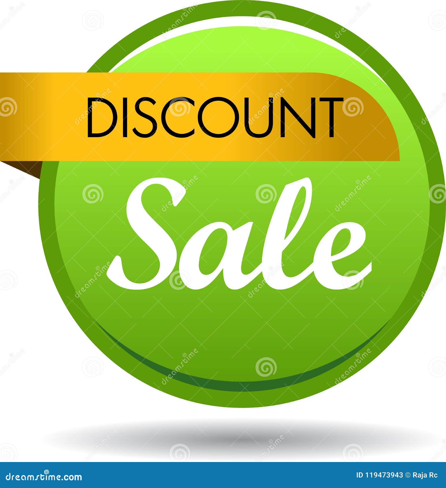Discount Sale Web Button Icon Stock Vector - Illustration of clip ...