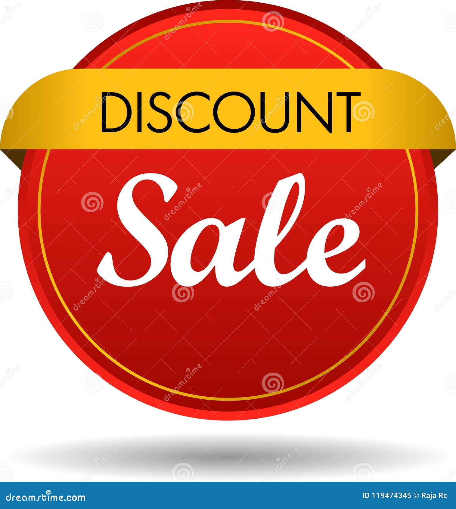 Discount Sale Web Button Icon Stock Vector - Illustration of graphics ...